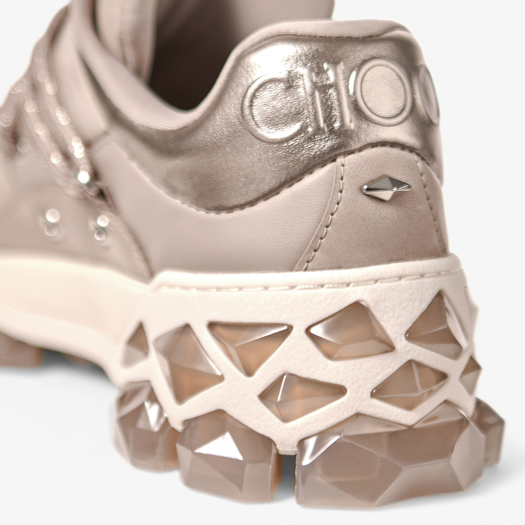 Diamond X II/F | Taupe Leather Trainers | JIMMY CHOO NZ