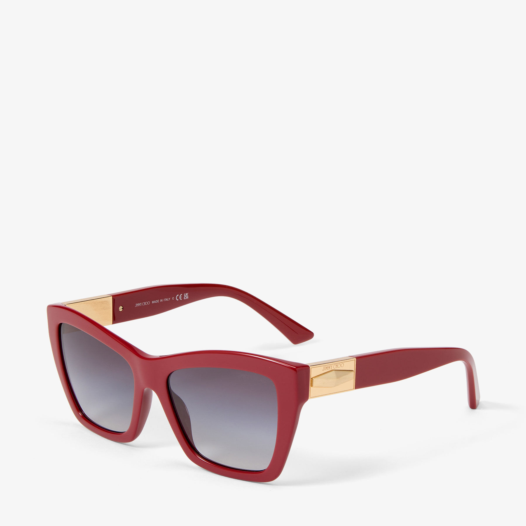 Elina | Cranberry Cat Eye Sunglasses | JIMMY CHOO AU