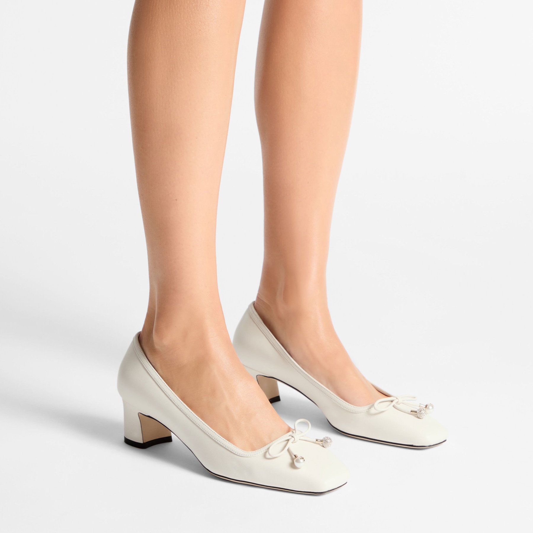 Elme 45 | Latte Nappa Leather Pumps | JIMMY CHOO