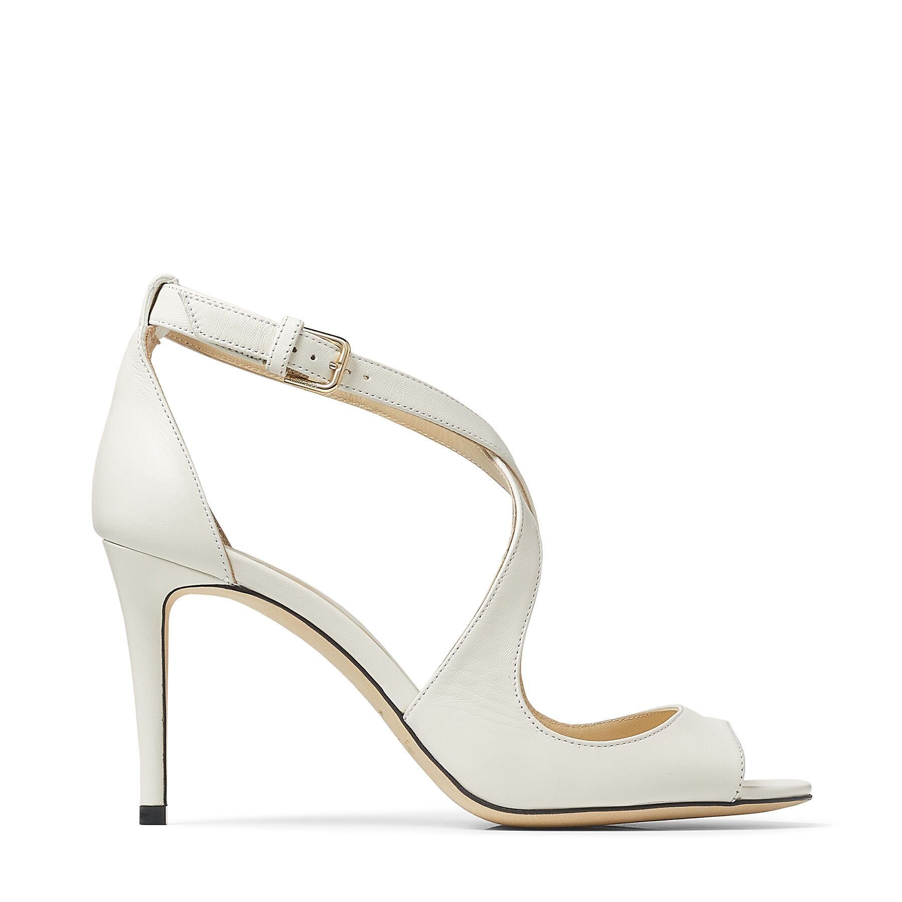 Milk Kid Leather Sandals | EMILY 85 | Women's Collection | JIMMY CHOO