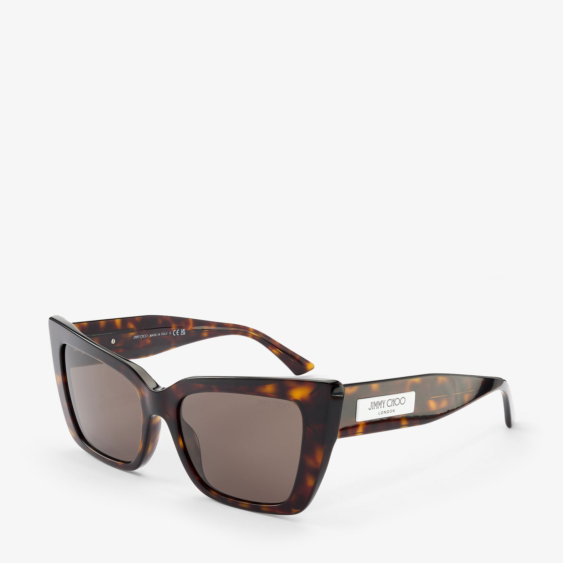Evadine | Brown Havana Butterfly Sunglasses | JIMMY CHOO AU