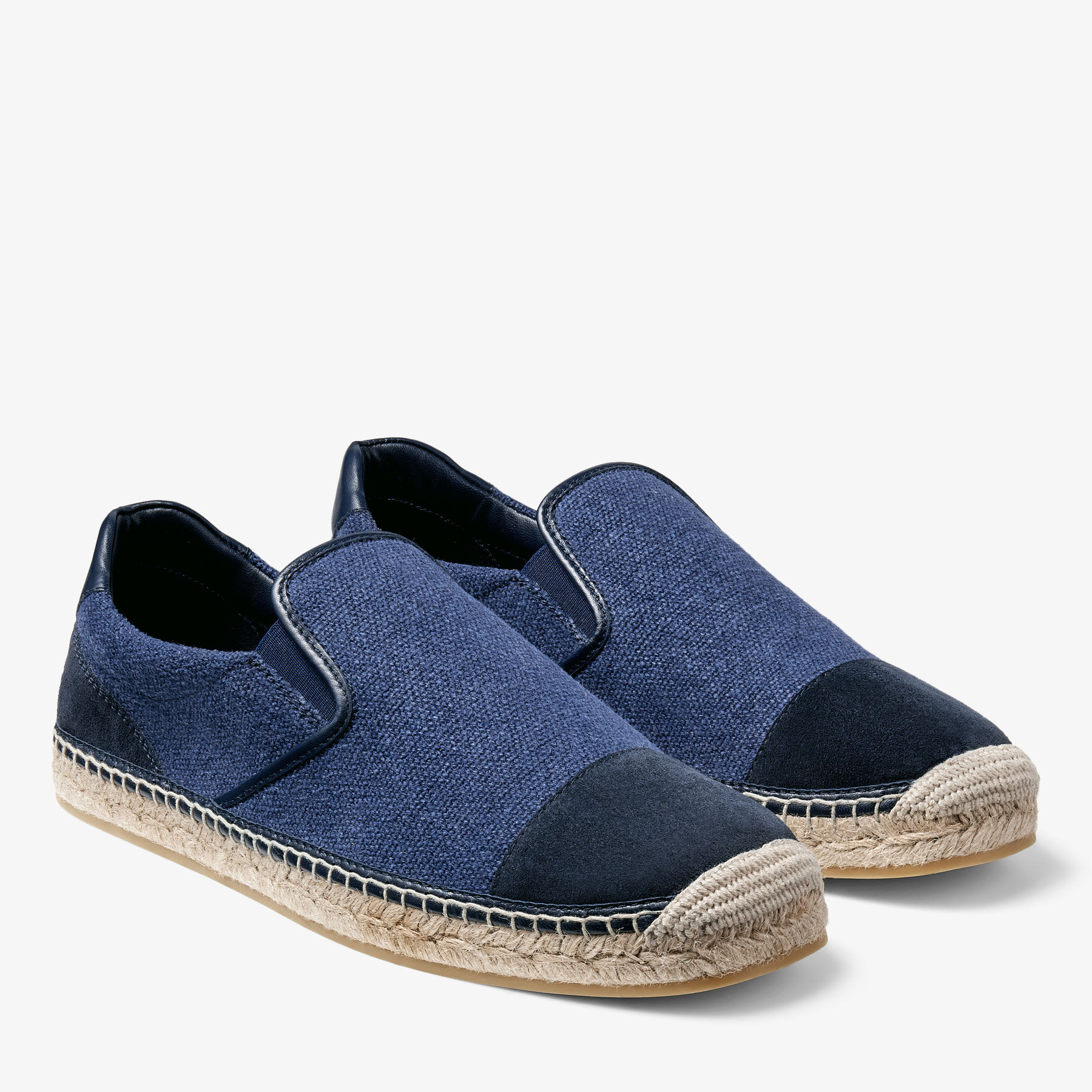 Ivan Espadrille | Espadrilles en toile bleu marine | JIMMY CHOO