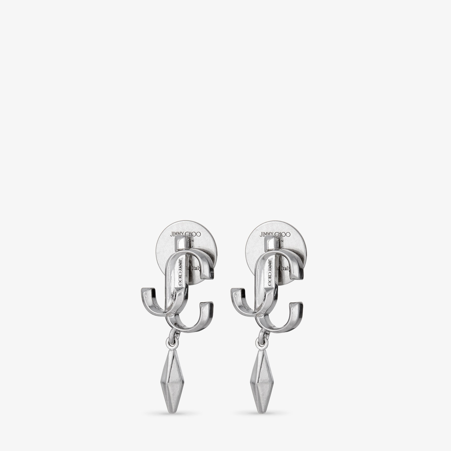 JC / Diamond Earring | Silver Finish Earrings | JIMMY CHOO