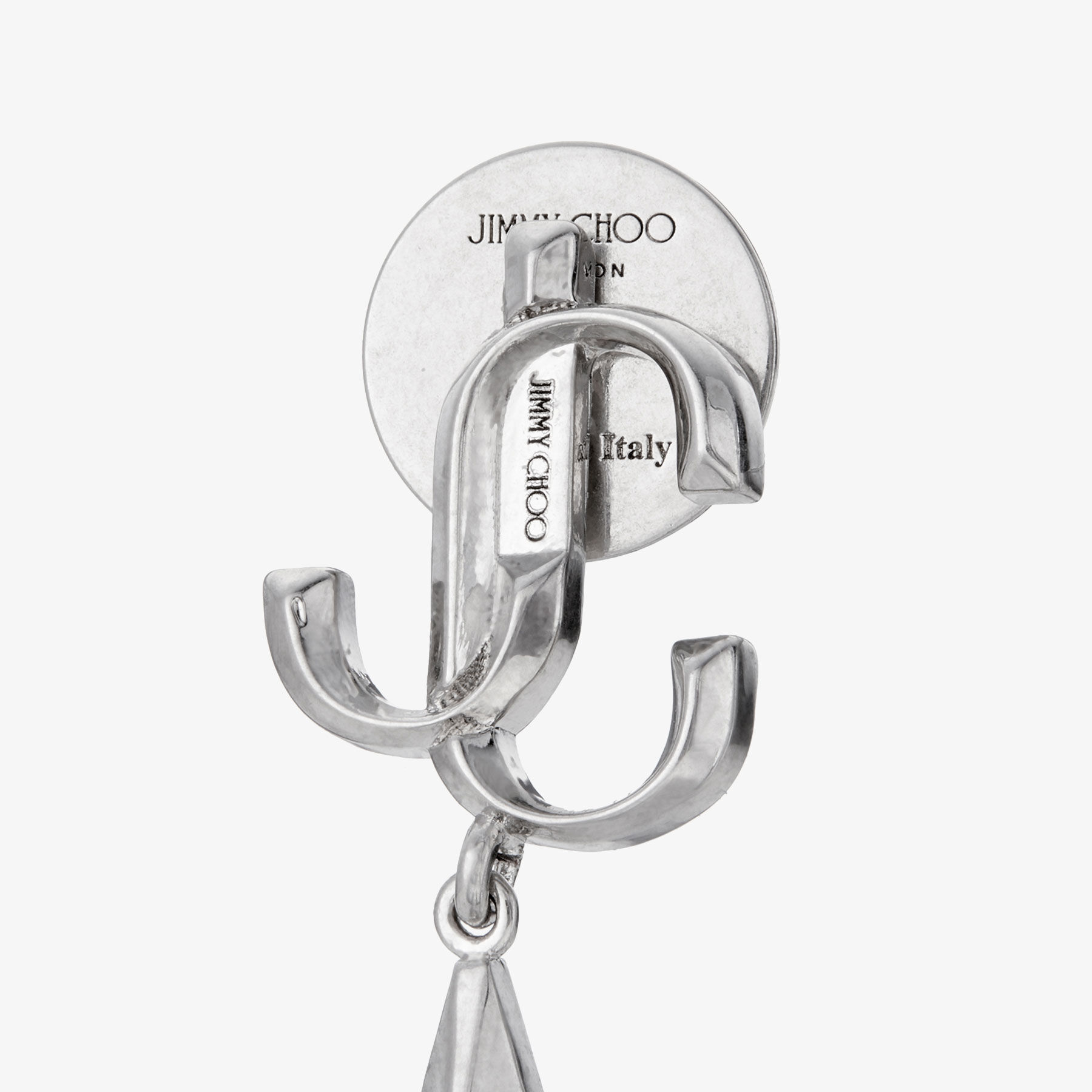 JC / Diamond Earring | Silver Finish Earrings | JIMMY CHOO