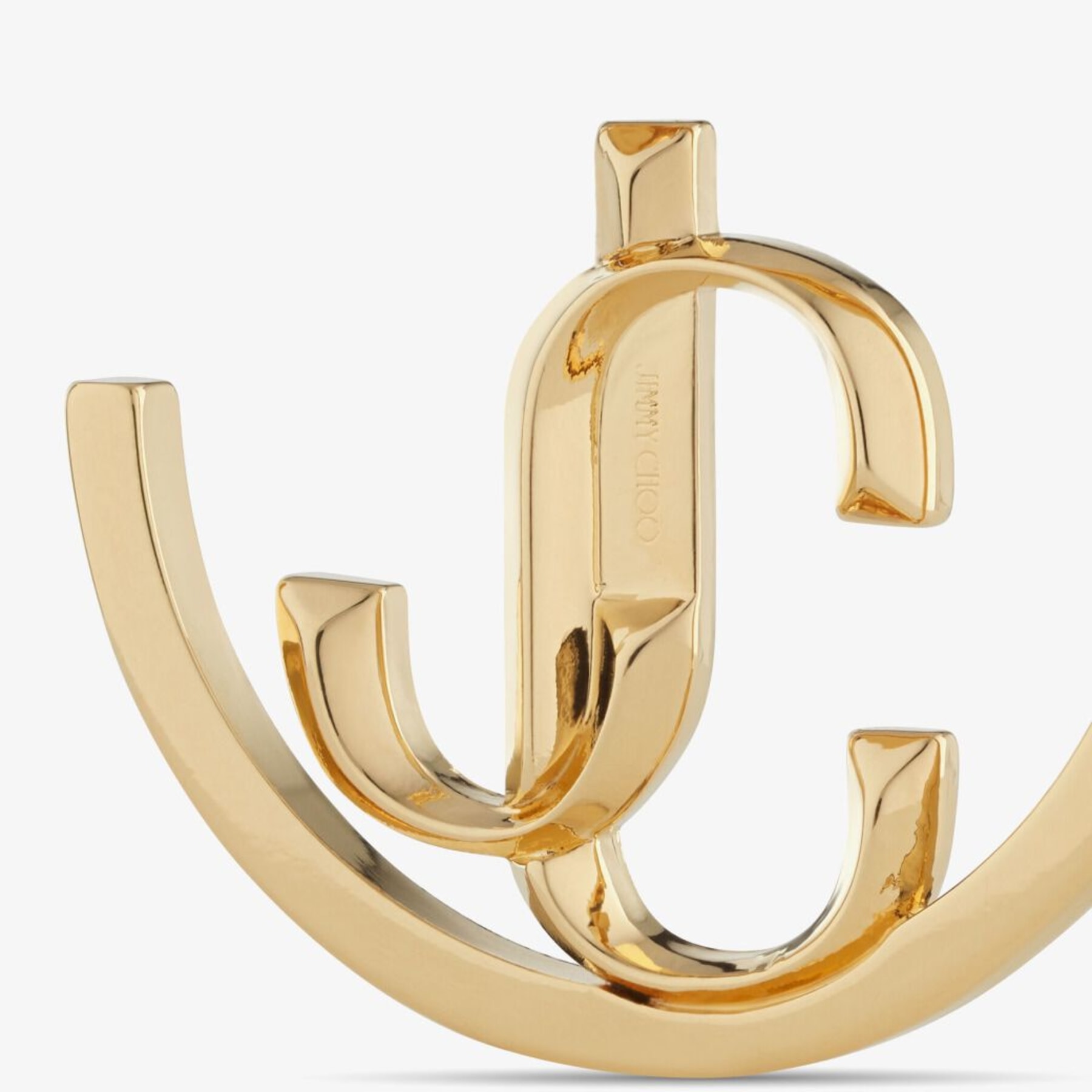 Gold-Finish Metal JC Monogram Hoops | JC Monogram Hoops | Jewellery ...