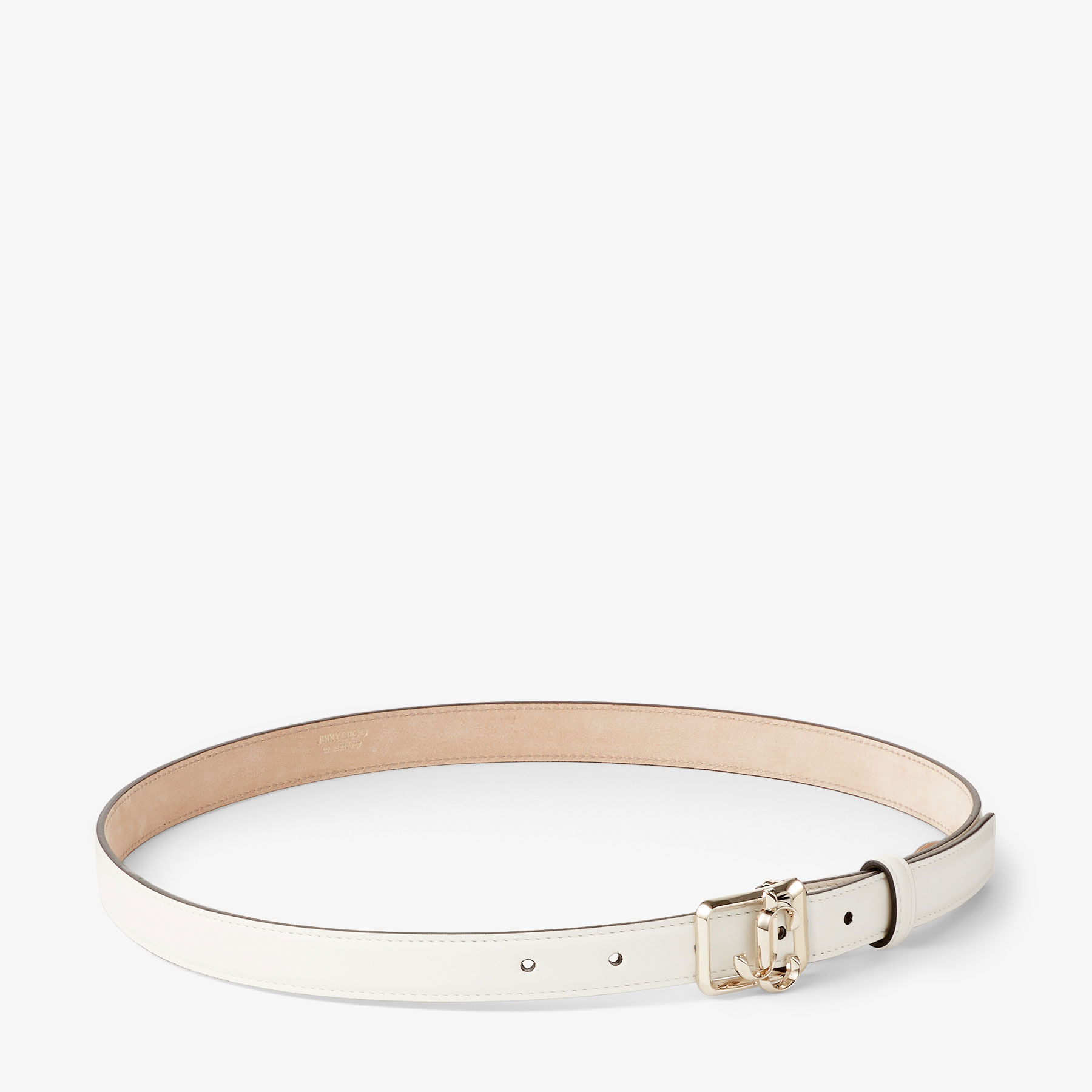 JC Square Belt | Latte Calf Leather JC Square-Buckle Belt | New ...