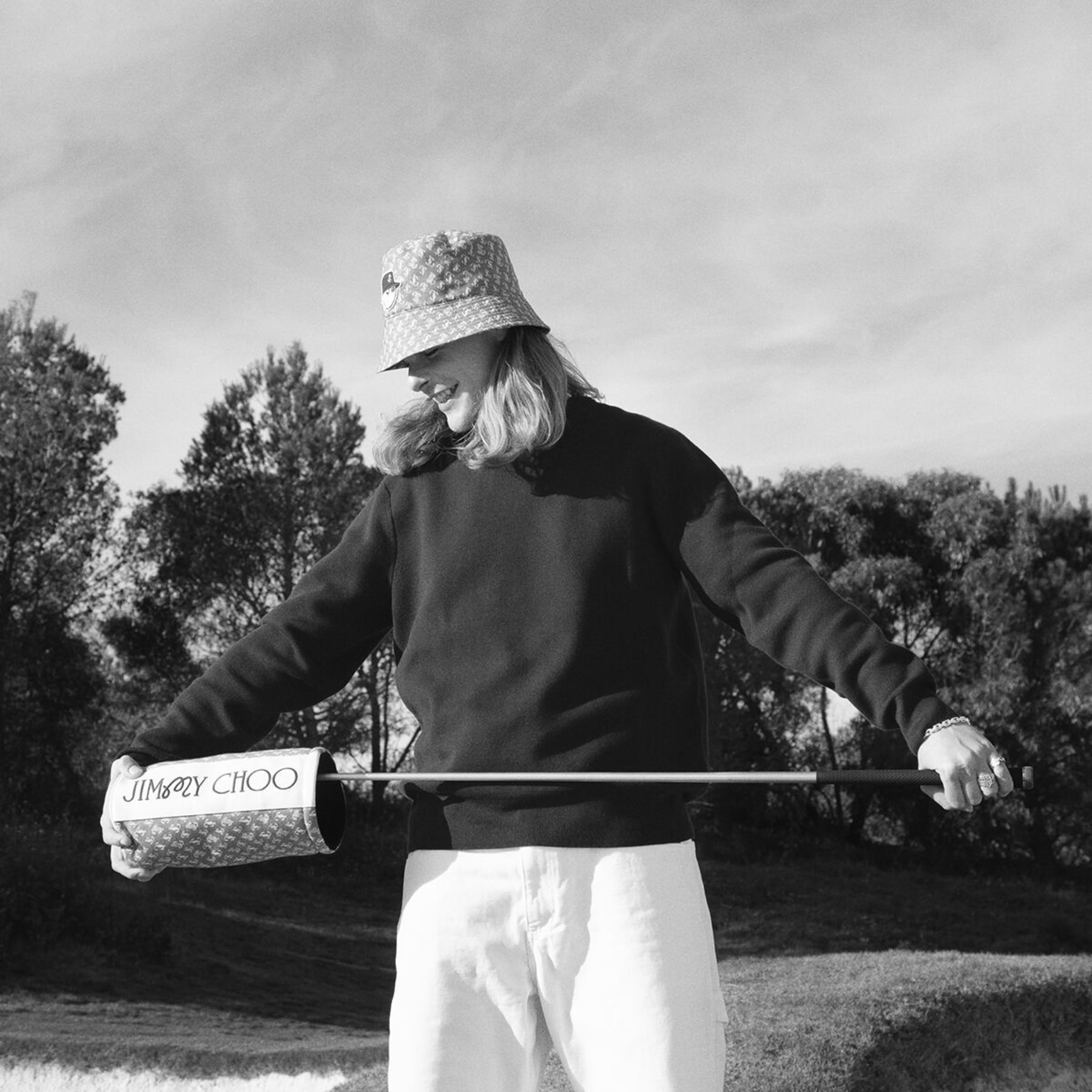 Jimmy Choo / Malbon Bucket Hat | Denim Monogram Bucket Hat | Jimmy Choo ...