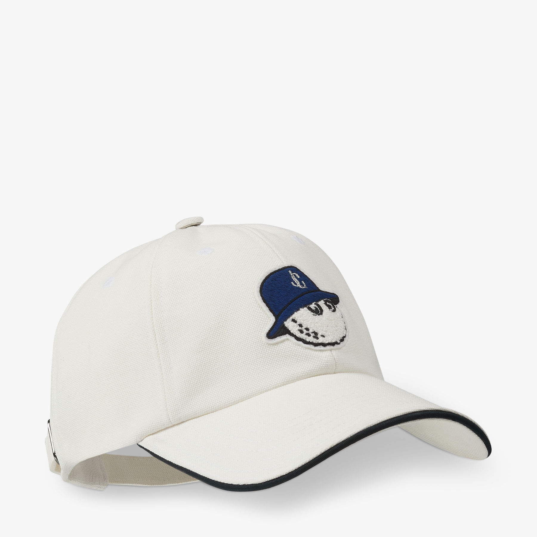 Jimmy Choo / Malbon Cap | Latte Embroidered Cotton Cap | Jimmy Choo ...