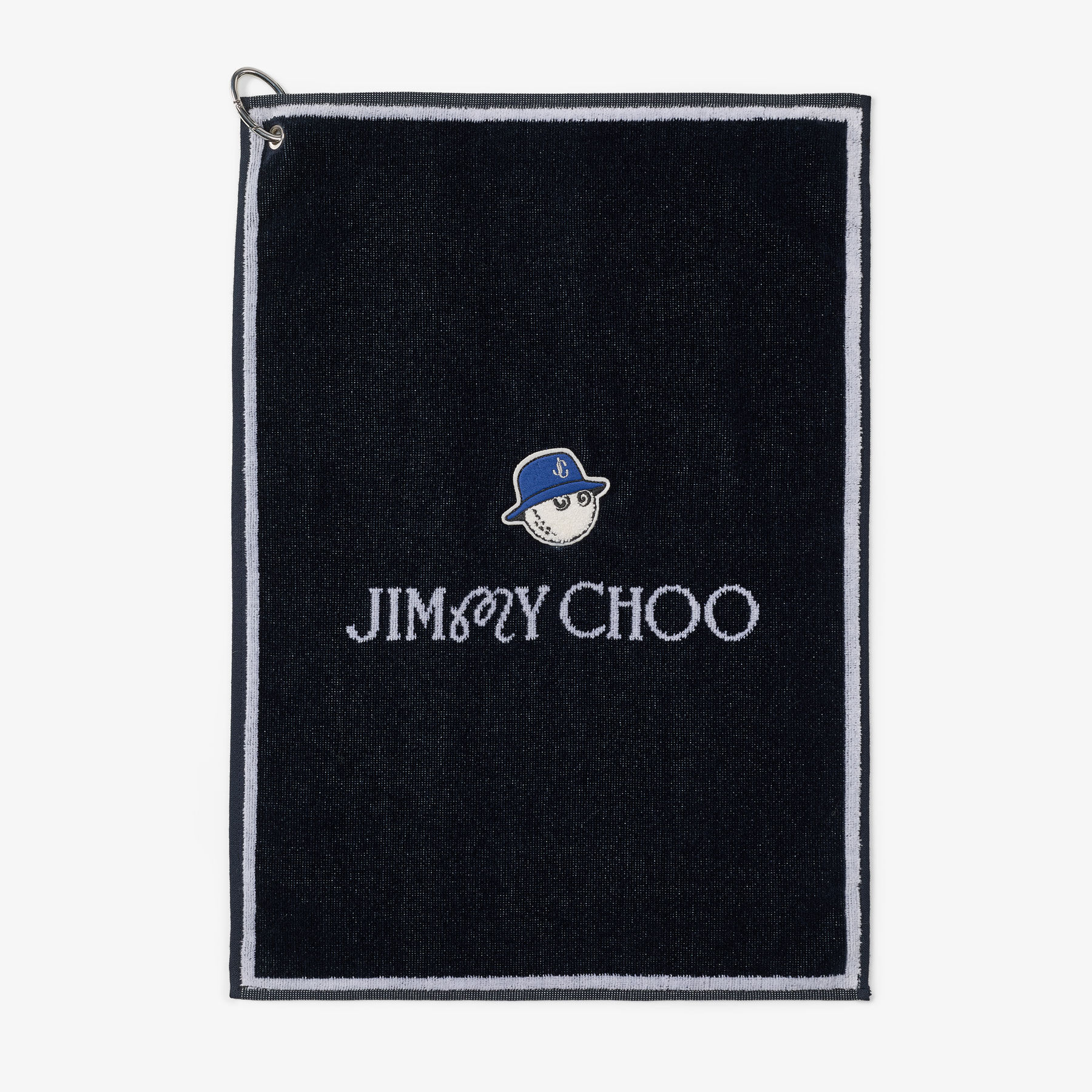 Jimmy Choo / Malbon Golf Towel | Navy Embroidered Cotton Towel | Jimmy ...