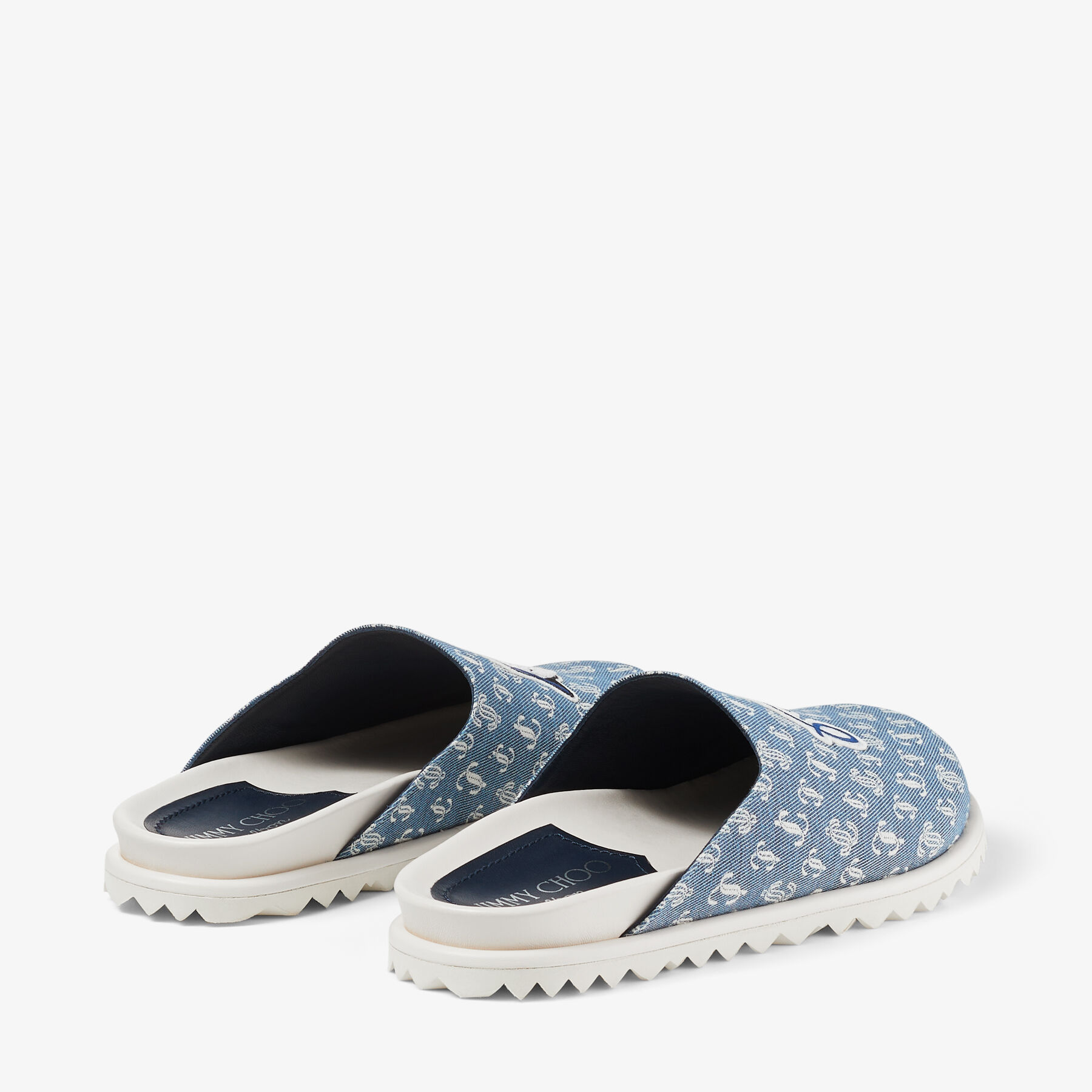 Jimmy Choo / Malbon Mule/F | Denim Monogram Mules | Jimmy Choo / Malbon ...