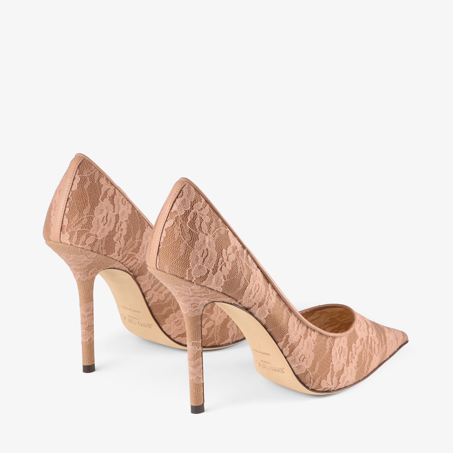 Love 100 | Ballet Pink Lace Pumps | JIMMY CHOO AU