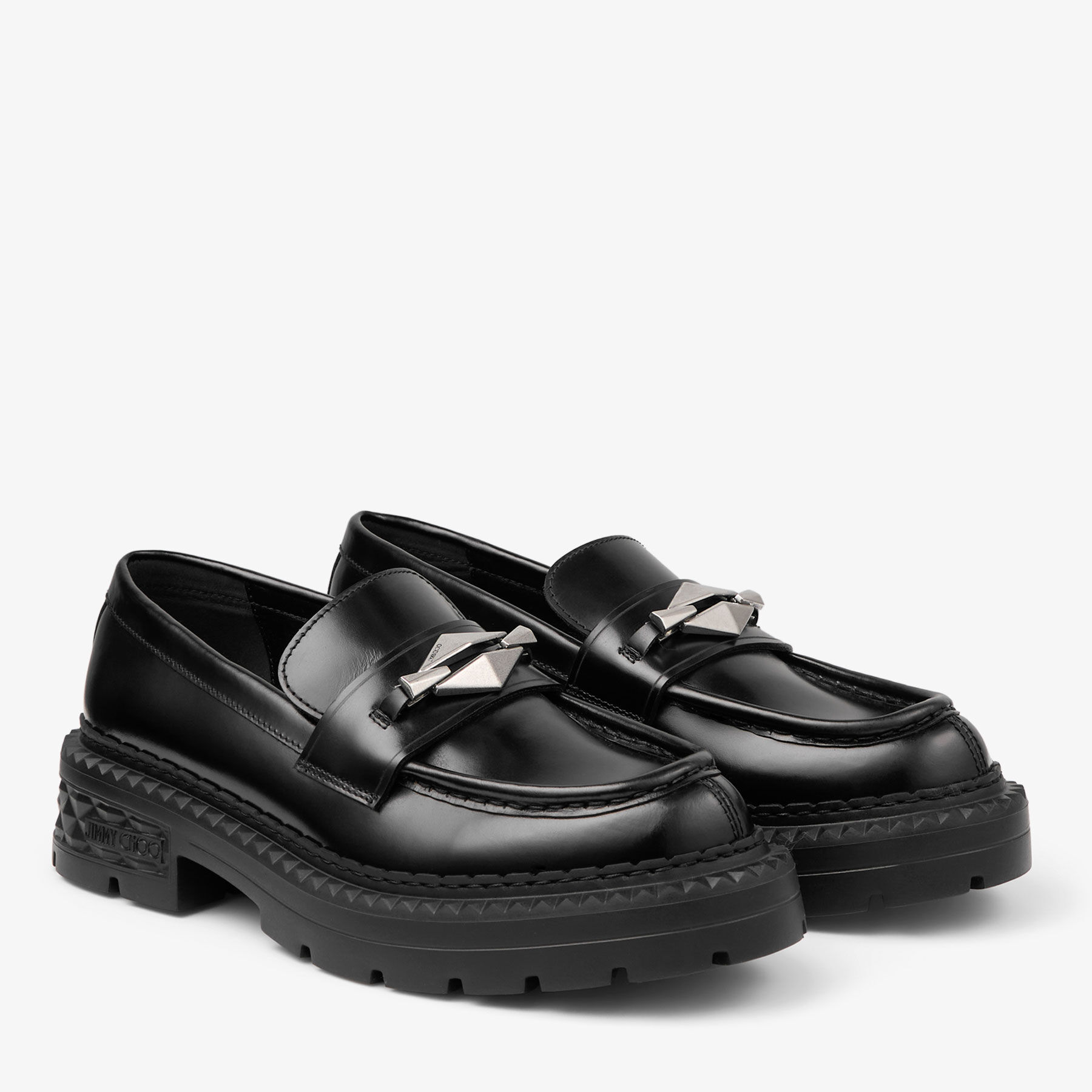 Marlow Diamond/M | Black Calf Leather Shoe | JIMMY CHOO