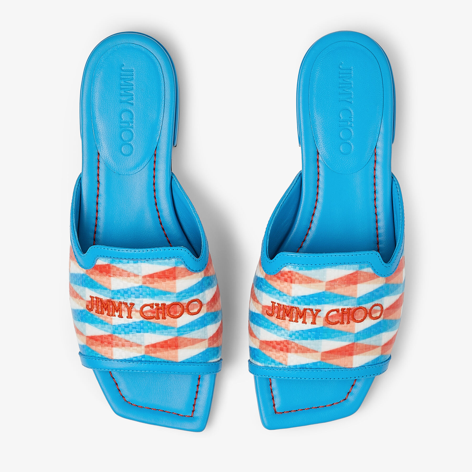 Nako Flat | Bailarinas en napa de color azul cielo | JIMMY CHOO