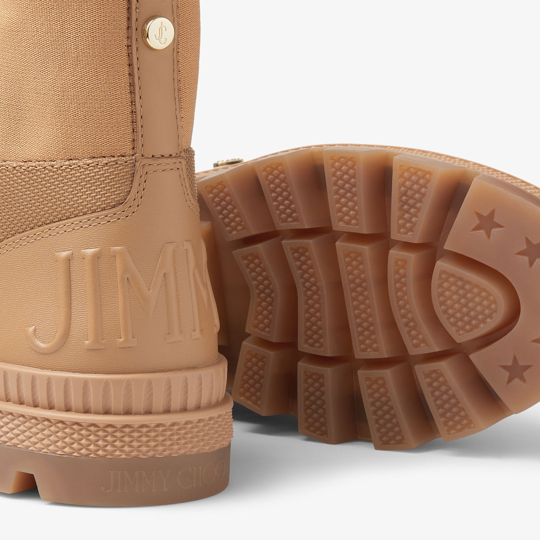 NORMANDY/F | Biscuit Nylon and Leather Boots | Autumn Collection ...