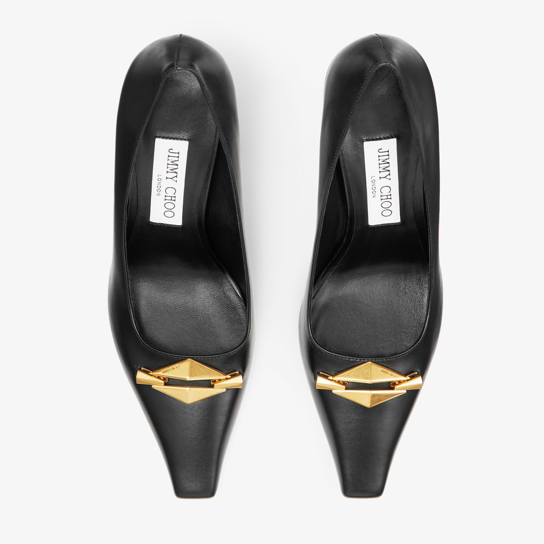 Ryker 90 | Black/Gold Calf Leather Shoe | JIMMY CHOO