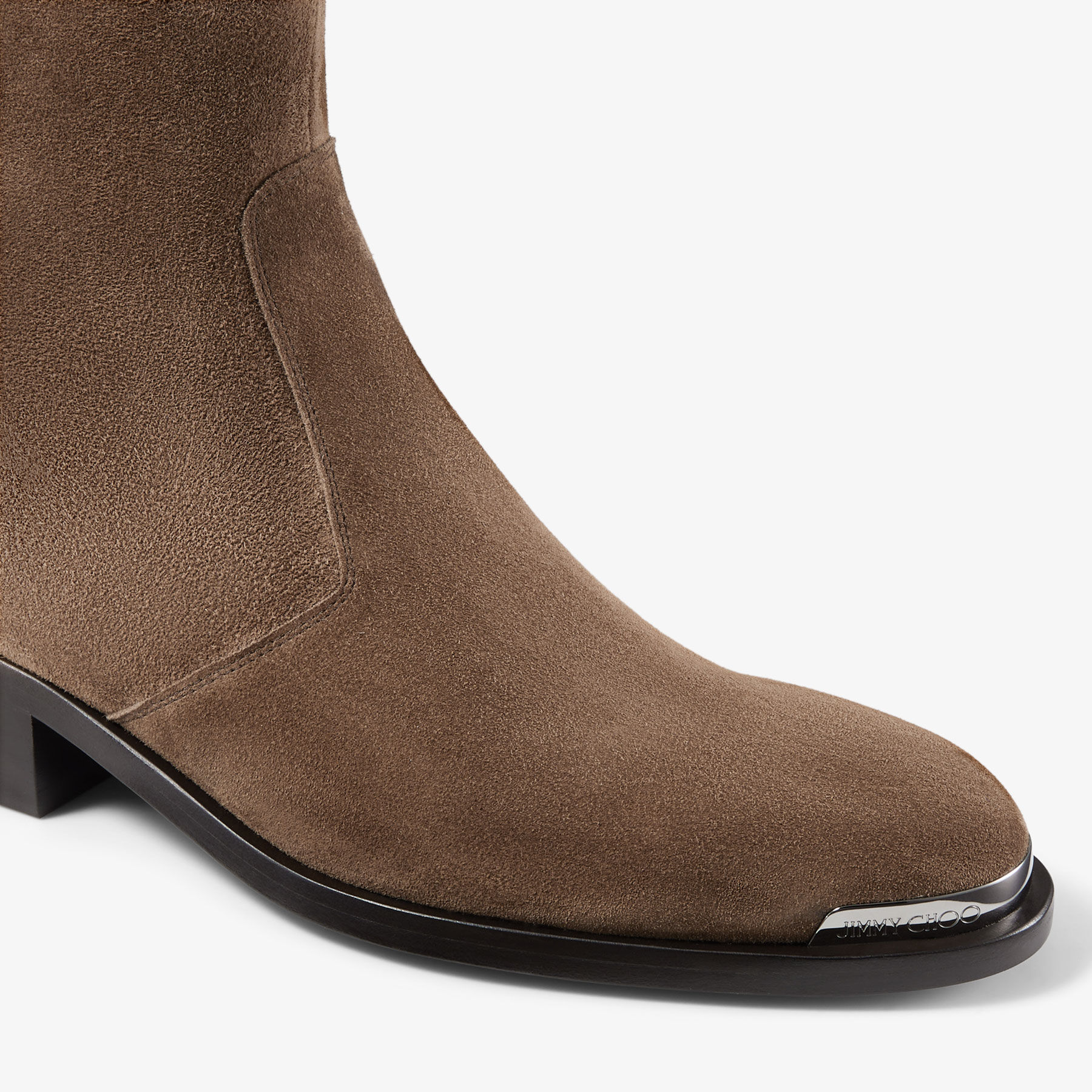 Sammy/M | Oak Velvet Suede Boot | JIMMY CHOO