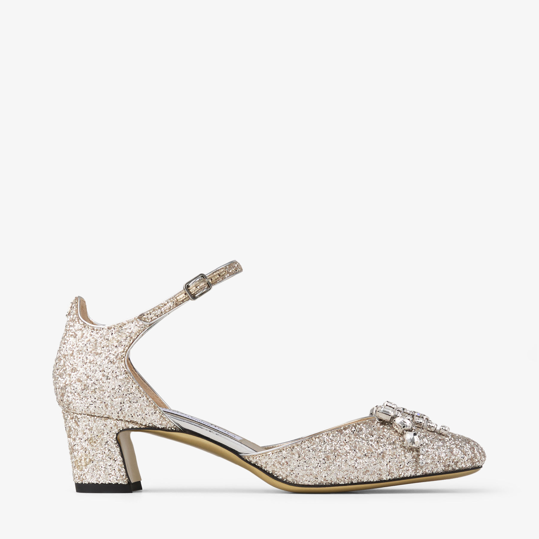 Verity/BH 45 | Sand Glitter Fabric Pumps | JIMMY CHOO NZ