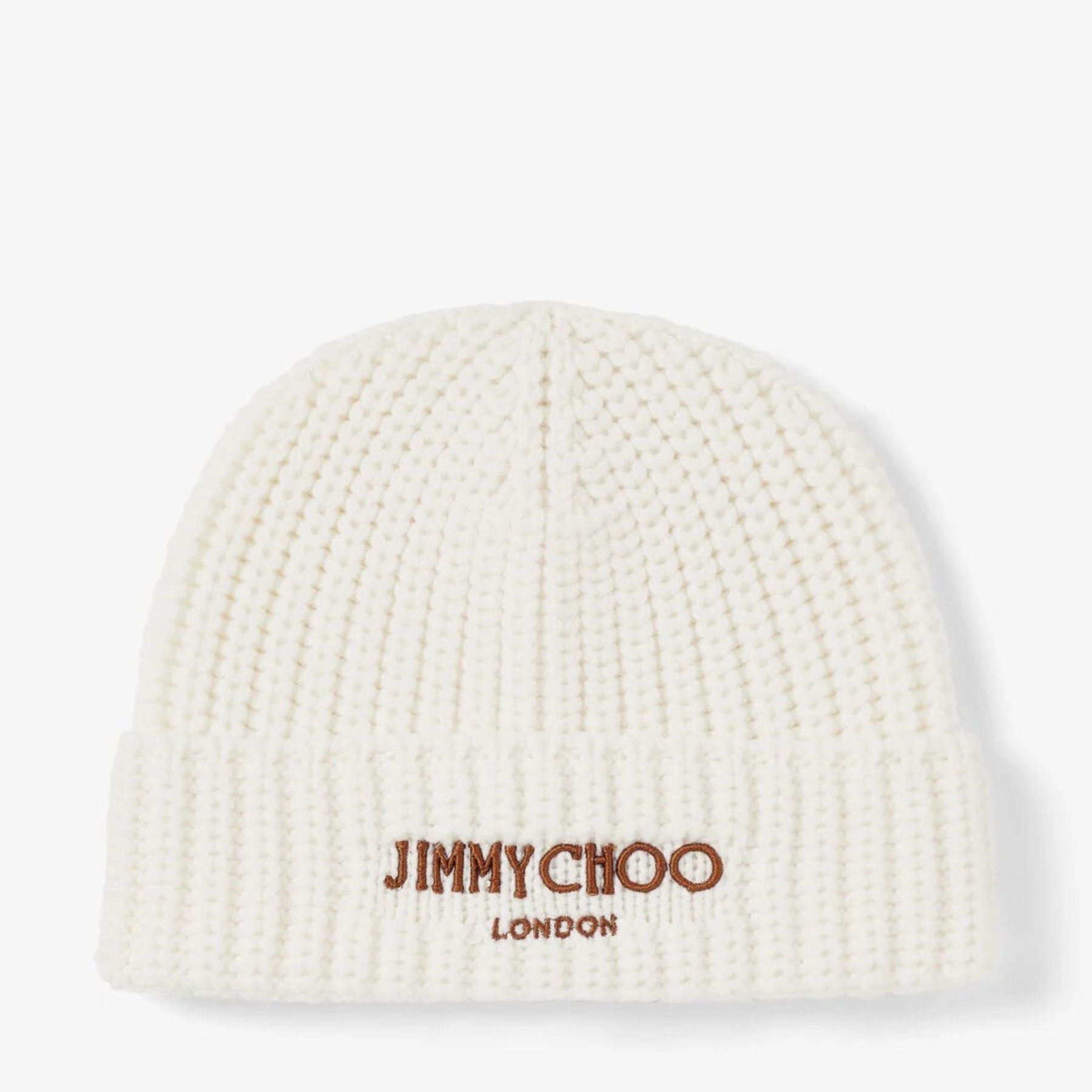YUKI | Latte Cashwool Knit Hat | Winter Capsule | JIMMY CHOO