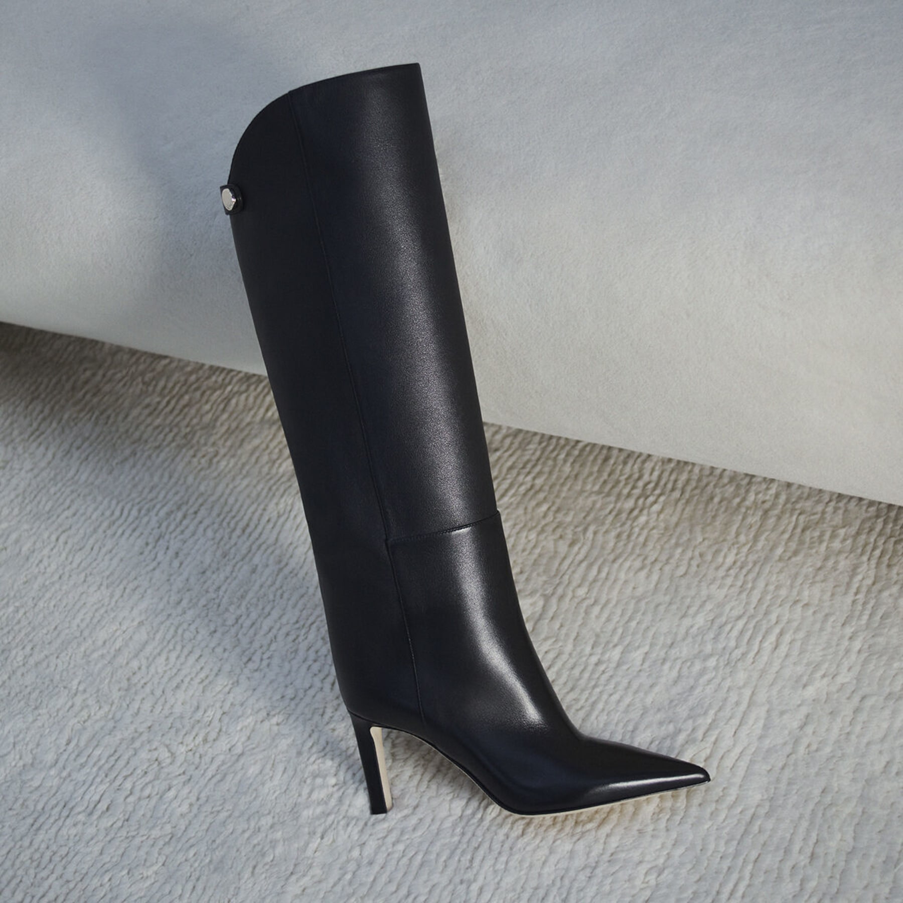 ALIZZE KB 85 | Black Smooth Leather Knee-High Boots | Autumn Collection ...