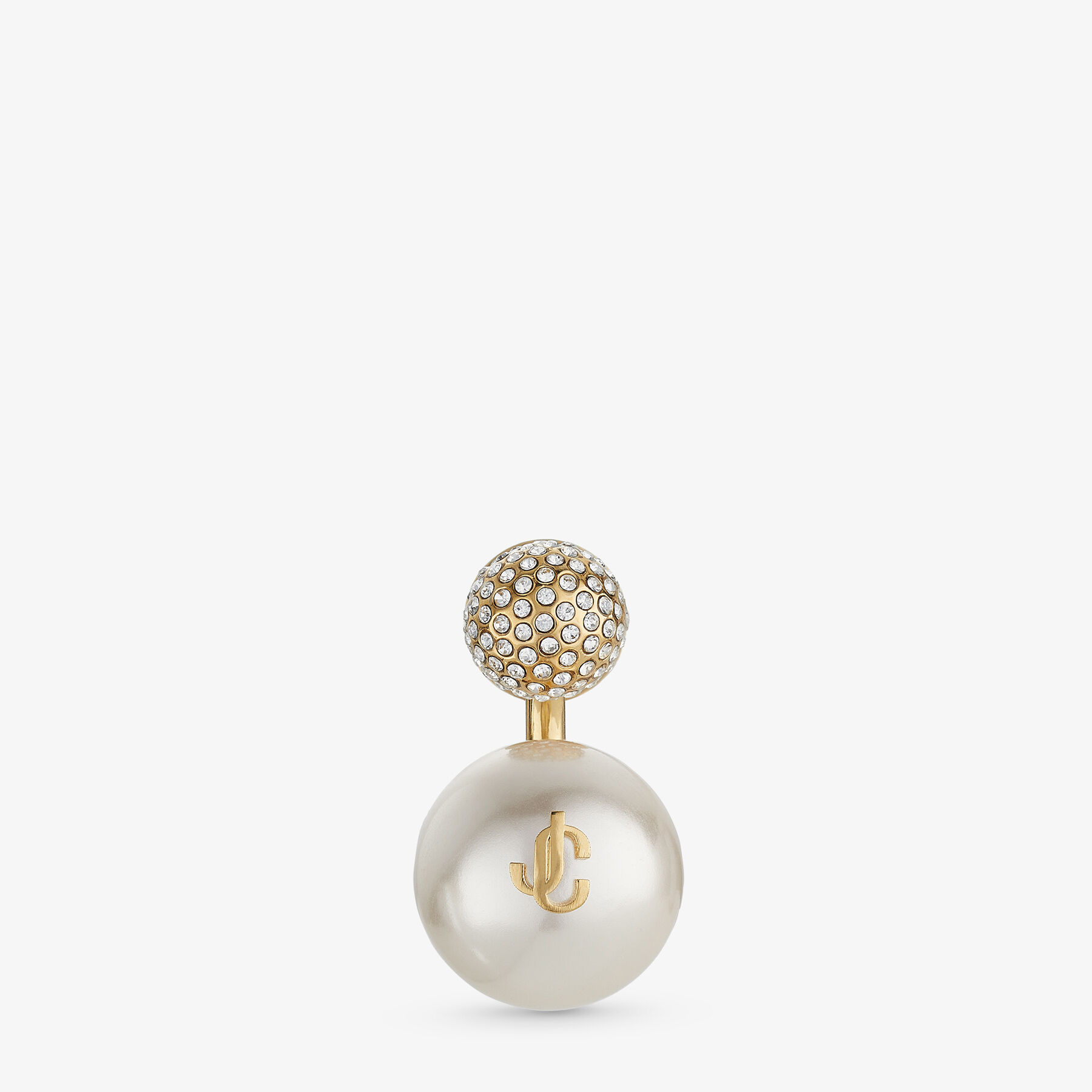 AURI EARRING | Gold-Finish Metal Pearl and Crystal Earrings | Autumn ...