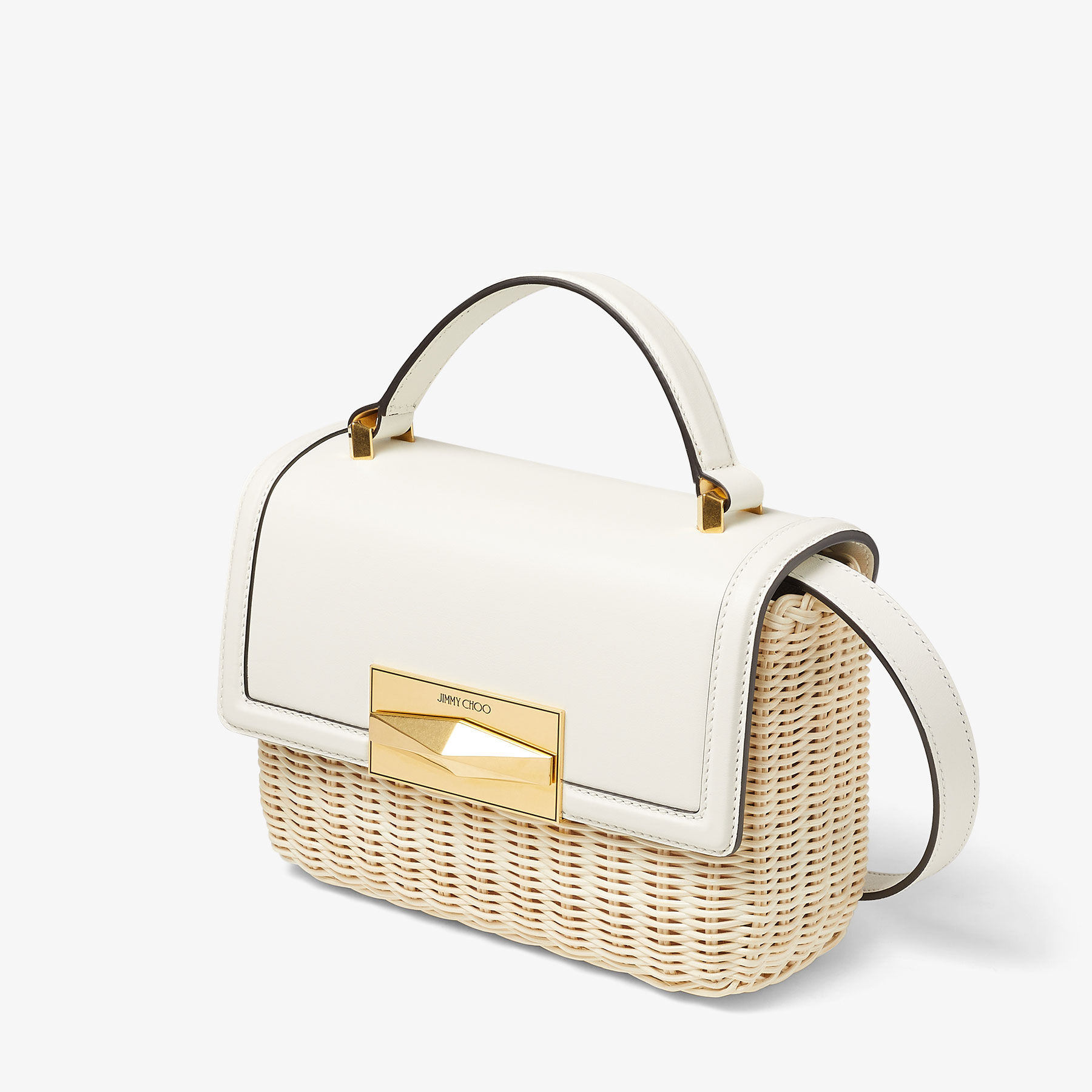 Diamond Top Handle | Natural/Latte Wicker and Leather Top Handle Bag ...