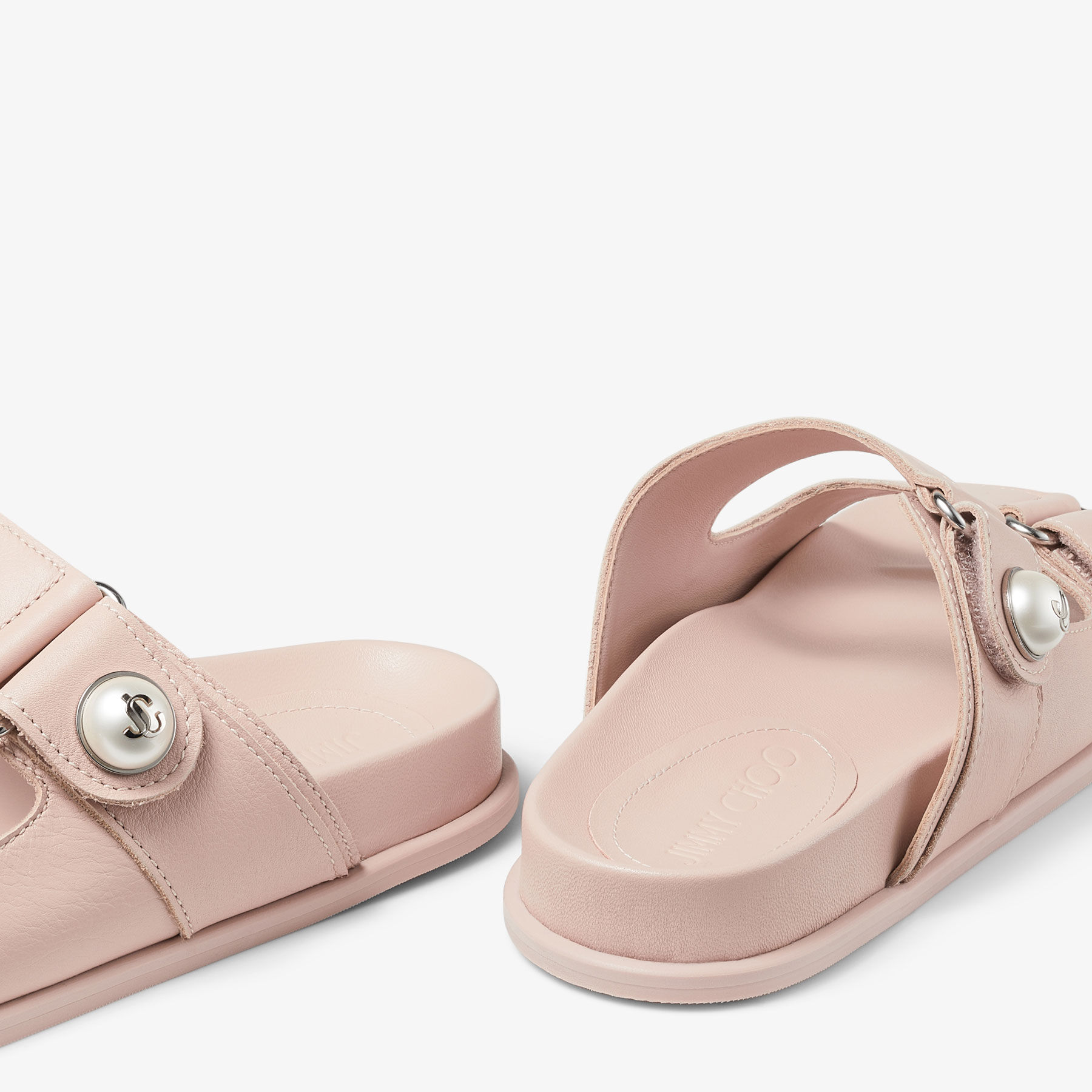 Fayence Sandal | Macaron Leather Sandals with Pearls | JIMMY CHOO