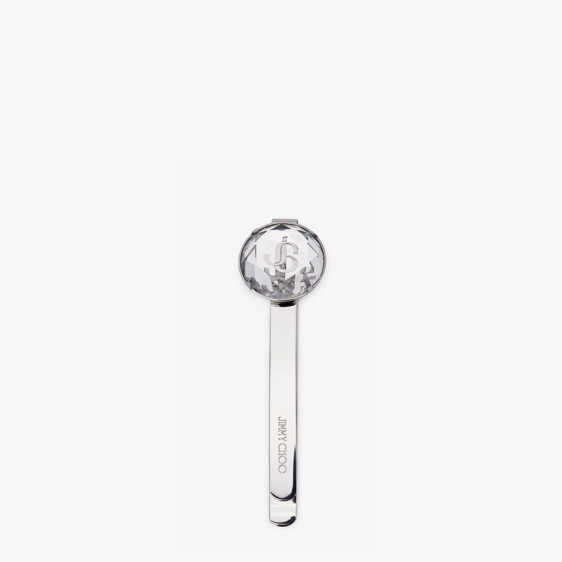 Hair Slide | Silver-Finish Crystal Hair Slide | JIMMY CHOO