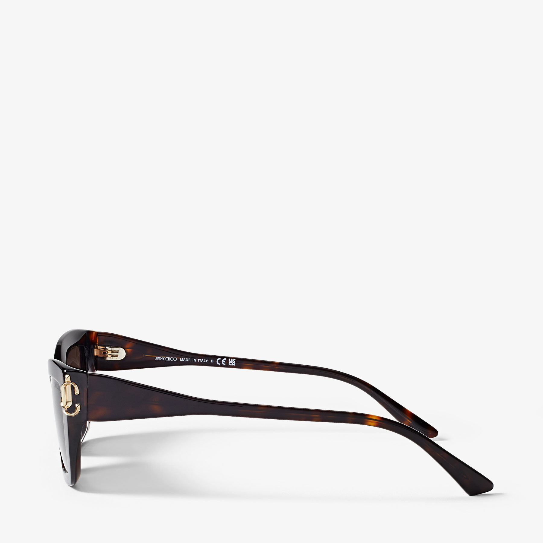 Isla | Brown Havana Cat Eye Sunglasses | JIMMY CHOO