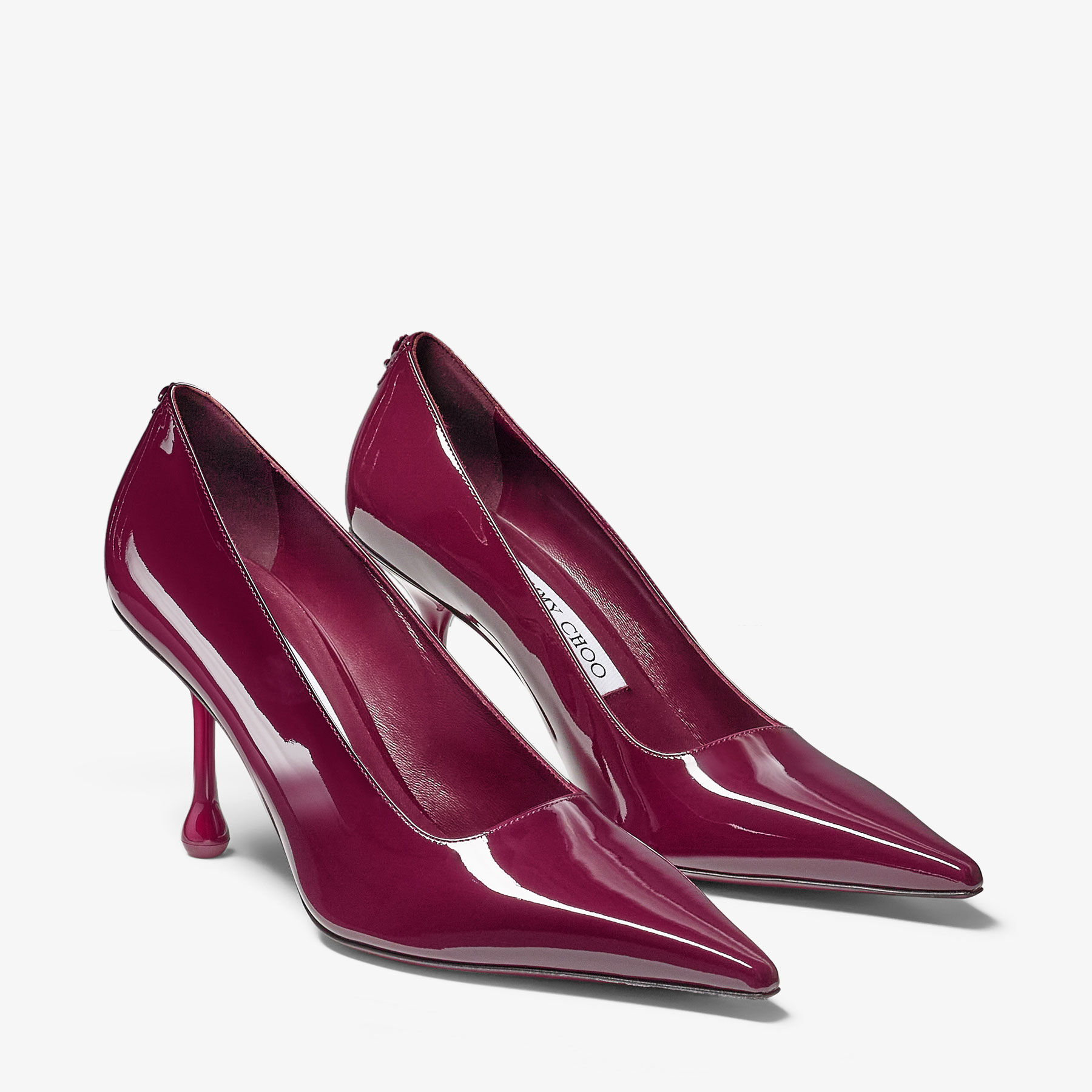 Ixia 80 | Garnet Patent Leather Pumps | JIMMY CHOO