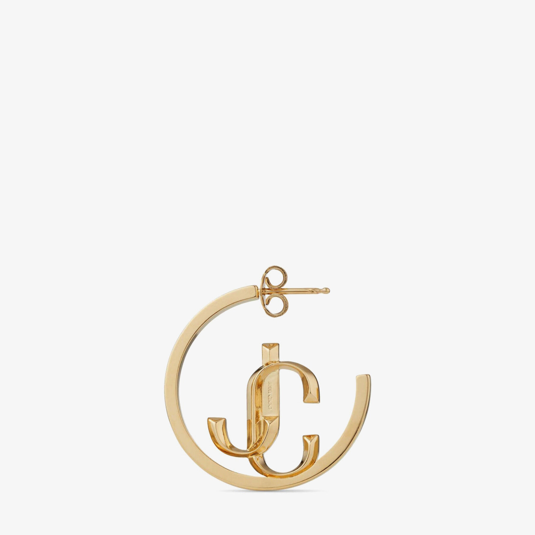 Gold-Finish Metal JC Monogram Hoops | JC Monogram Hoops | Jewellery ...