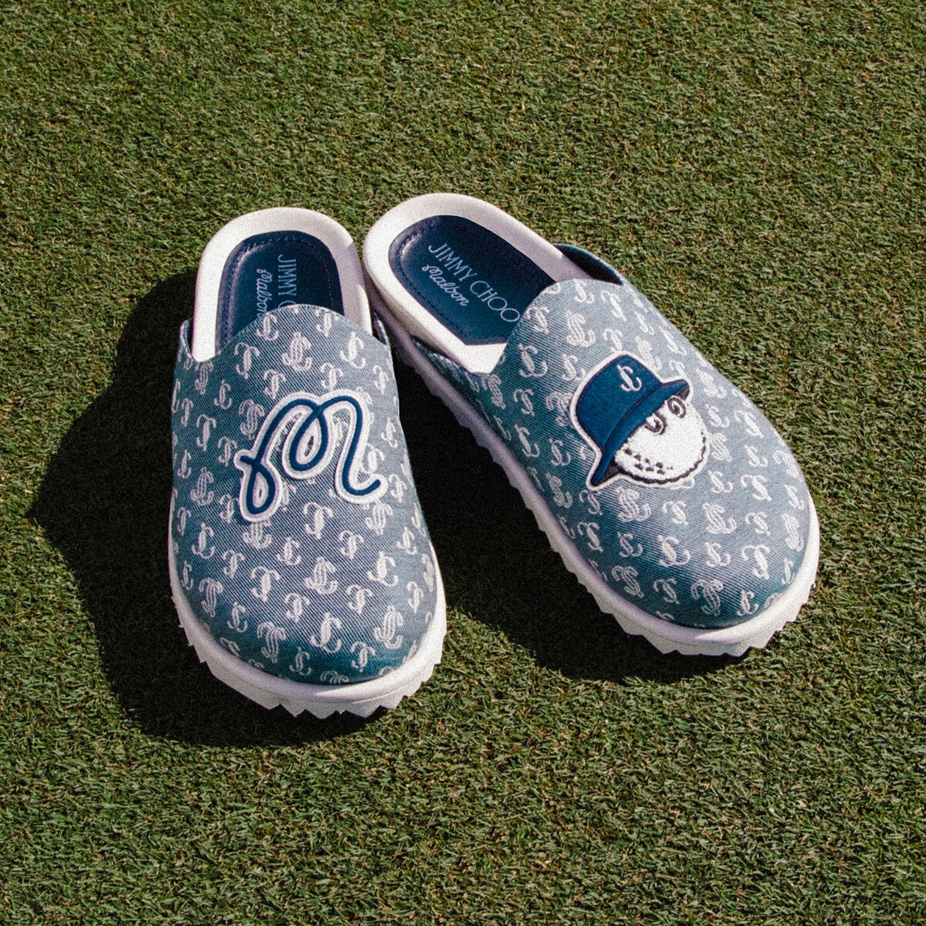 Jimmy Choo / Malbon Mule/F | Denim Monogram Mules | JIMMY CHOO CA ...