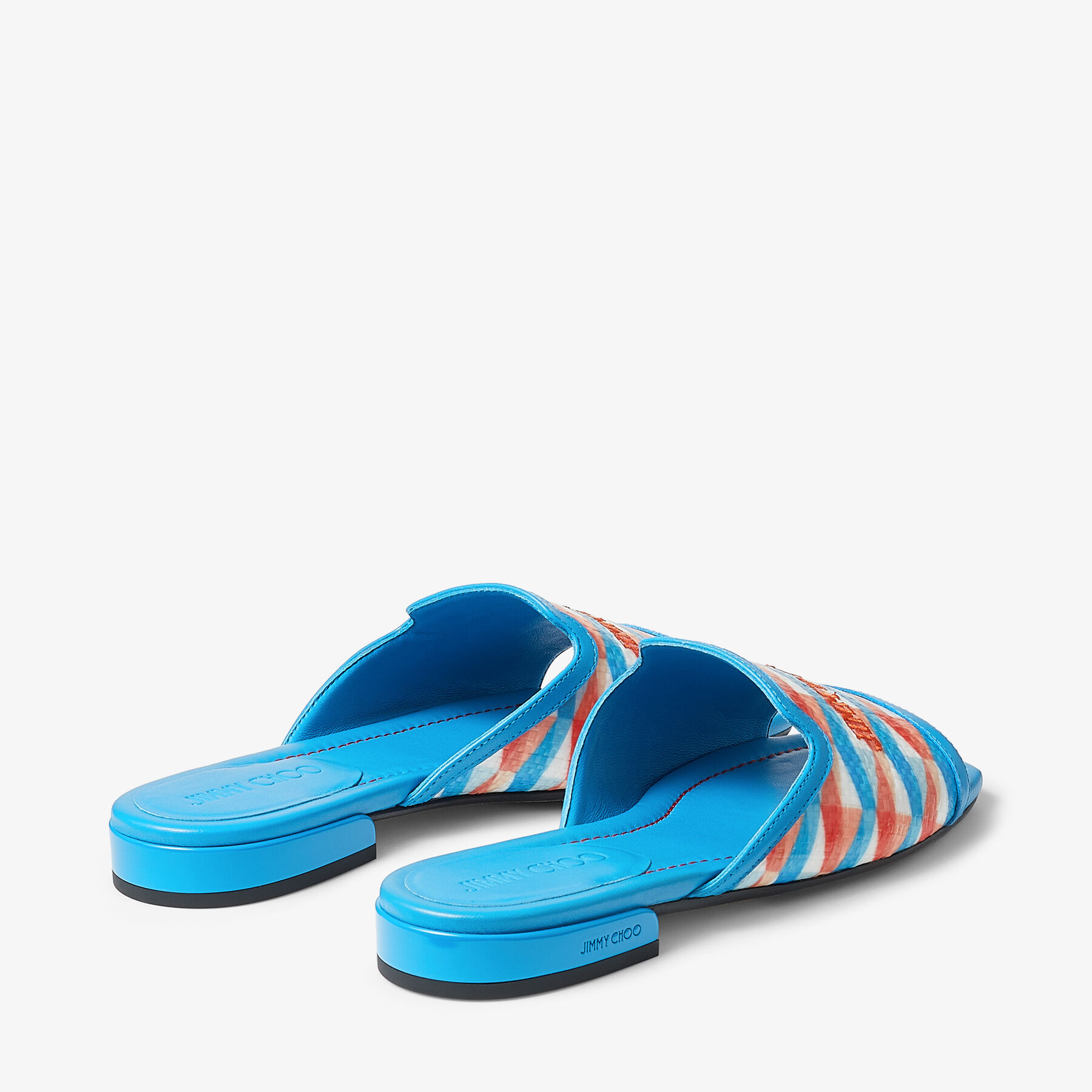 Nako Flat | Sky Nappa Leather Flats | JIMMY CHOO CA