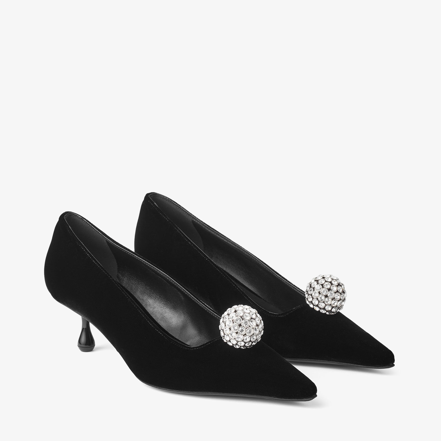 Orb Pump 50 | Black Velvet Pumps | JIMMY CHOO CA