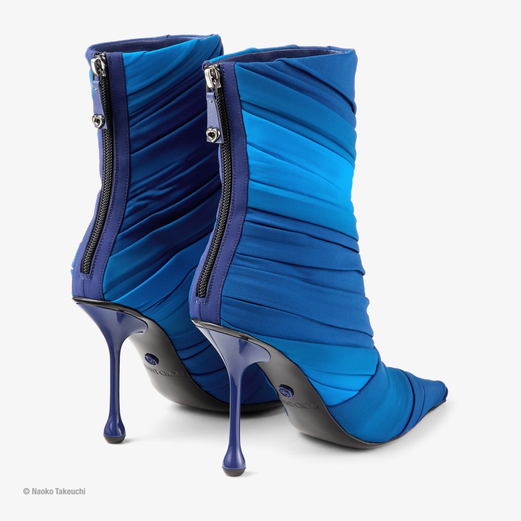 Sailor Uranus Boot 95 | Blue Degrade Lycra Boot | JIMMY CHOO