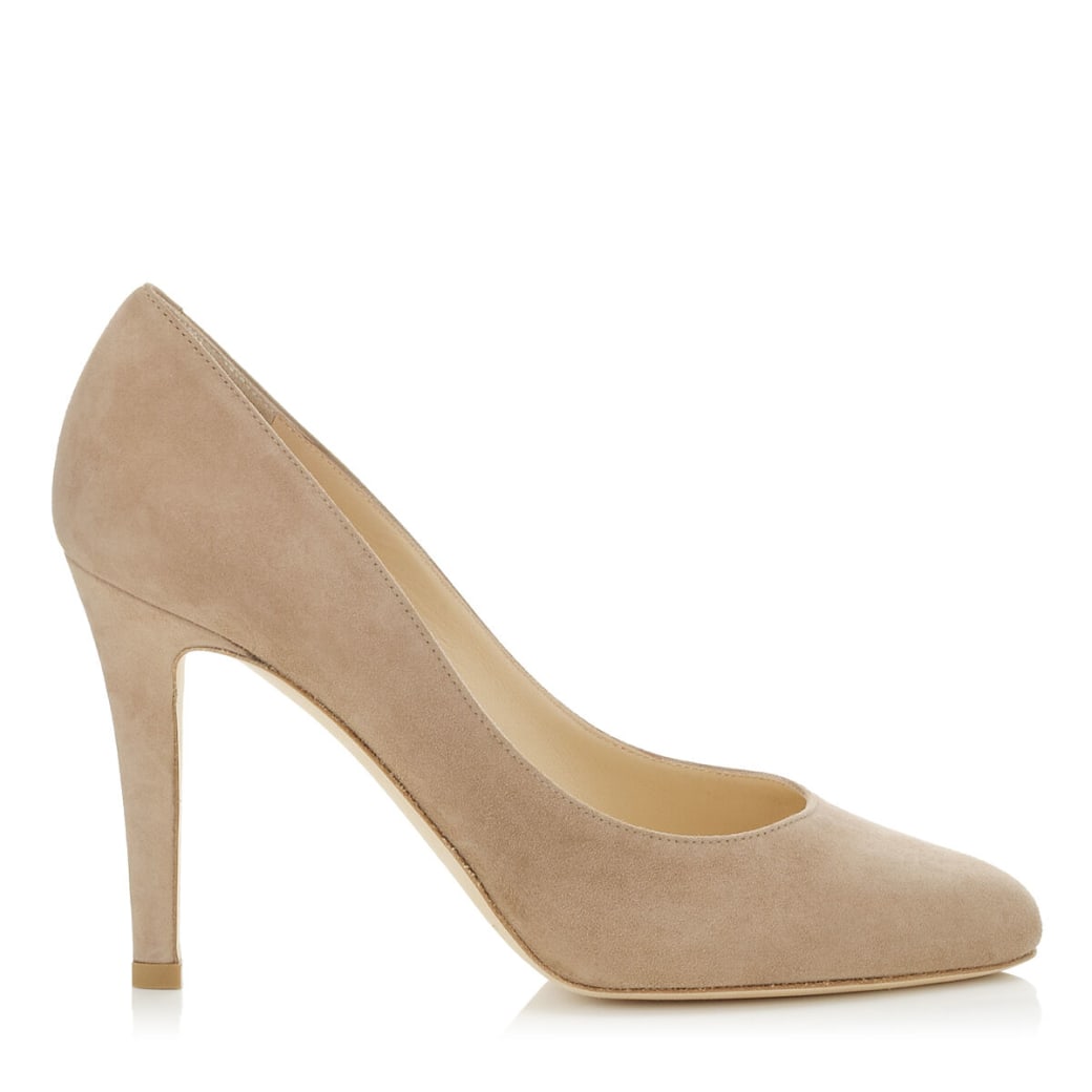 Nude Suede Round Toe Pumps | Round Toe Shoes | Vikki | JIMMY CHOO