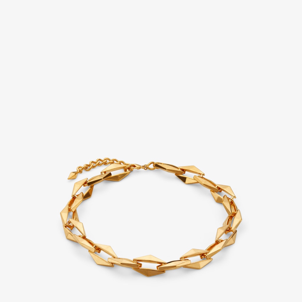 Gold-Finish Diamond Chain Necklace | Diamond | Jewellery Collection ...