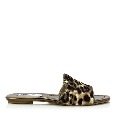 Leopard Print Pony Slides | Nanda | Spring Summer 14 | JIMMY CHOO