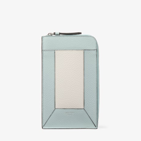Dm Zip Phoneholder |Light Verde Grainy Calf Leather Phone Holder ...