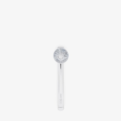 Hair Slide | Silver-Finish Pave Crystal Hair Slide | JIMMY CHOO