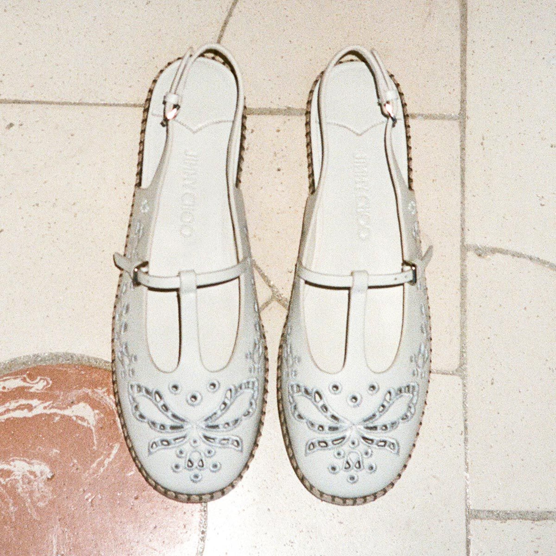 Amiee Flat |Latte Nappa Leather Espadrilles with Sangallo Embroidery ...