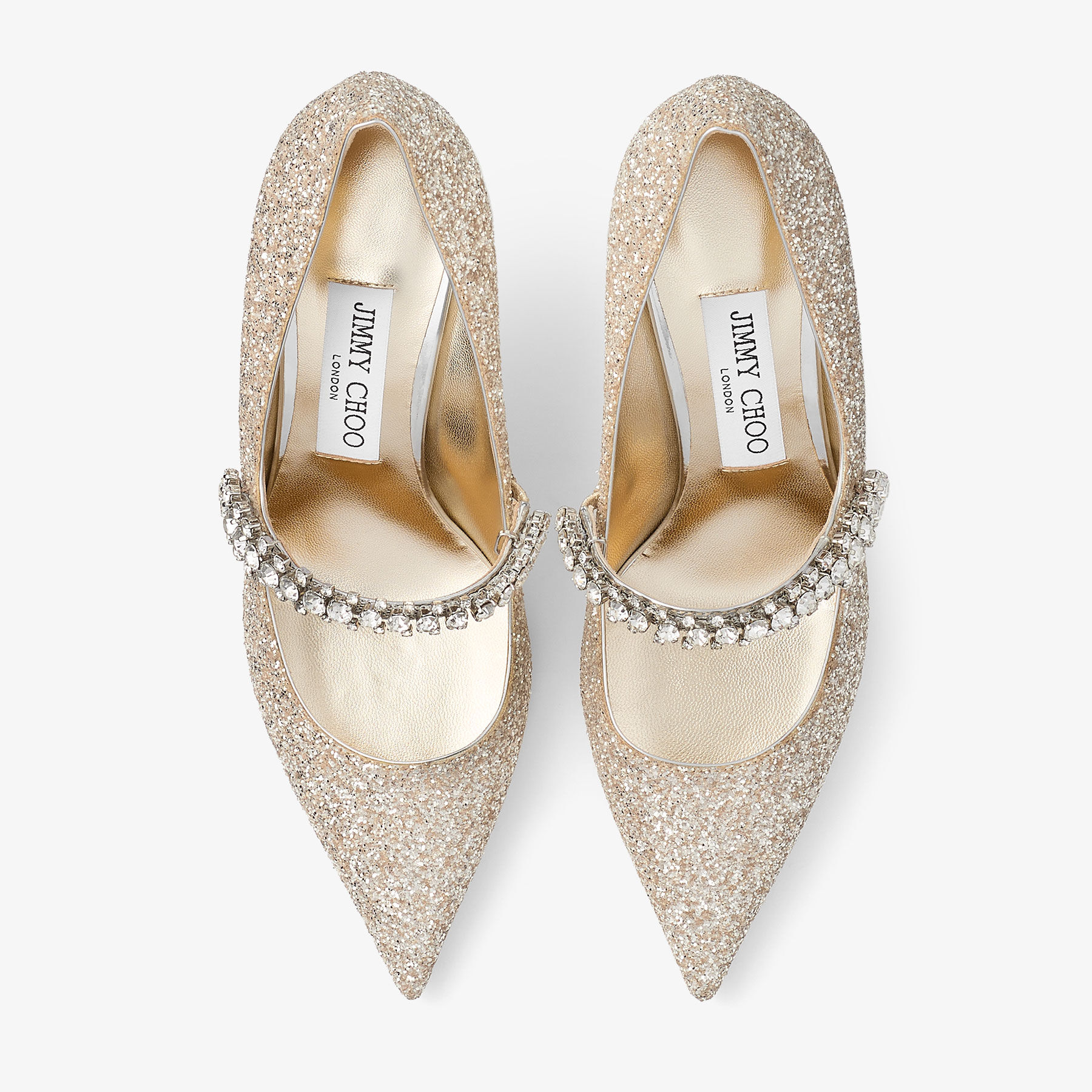 Bing Pump 65 | Sand Glitter Fabric Pumps | JIMMY CHOO