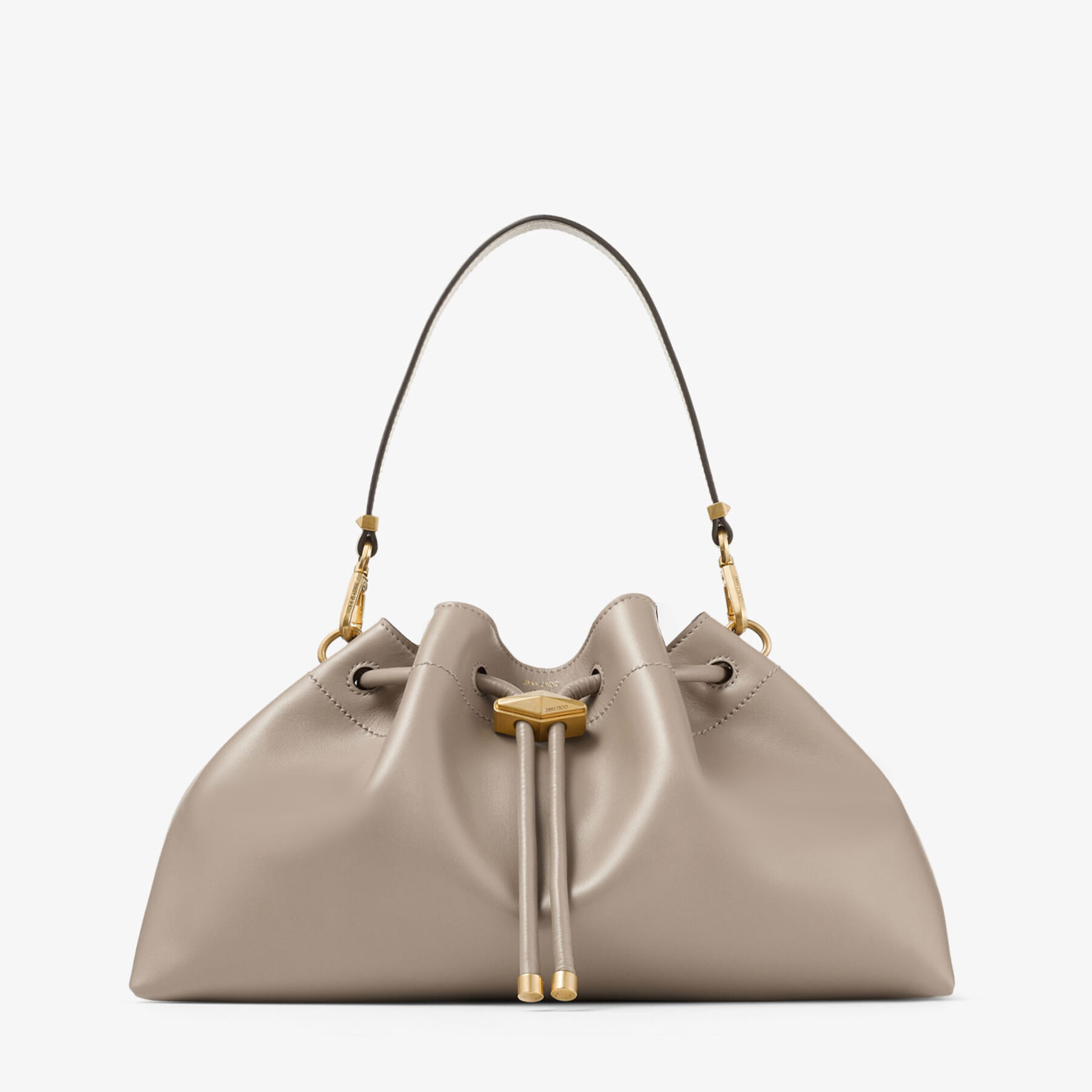 Cinch M | Taupe Leather Handbag| JIMMY CHOO