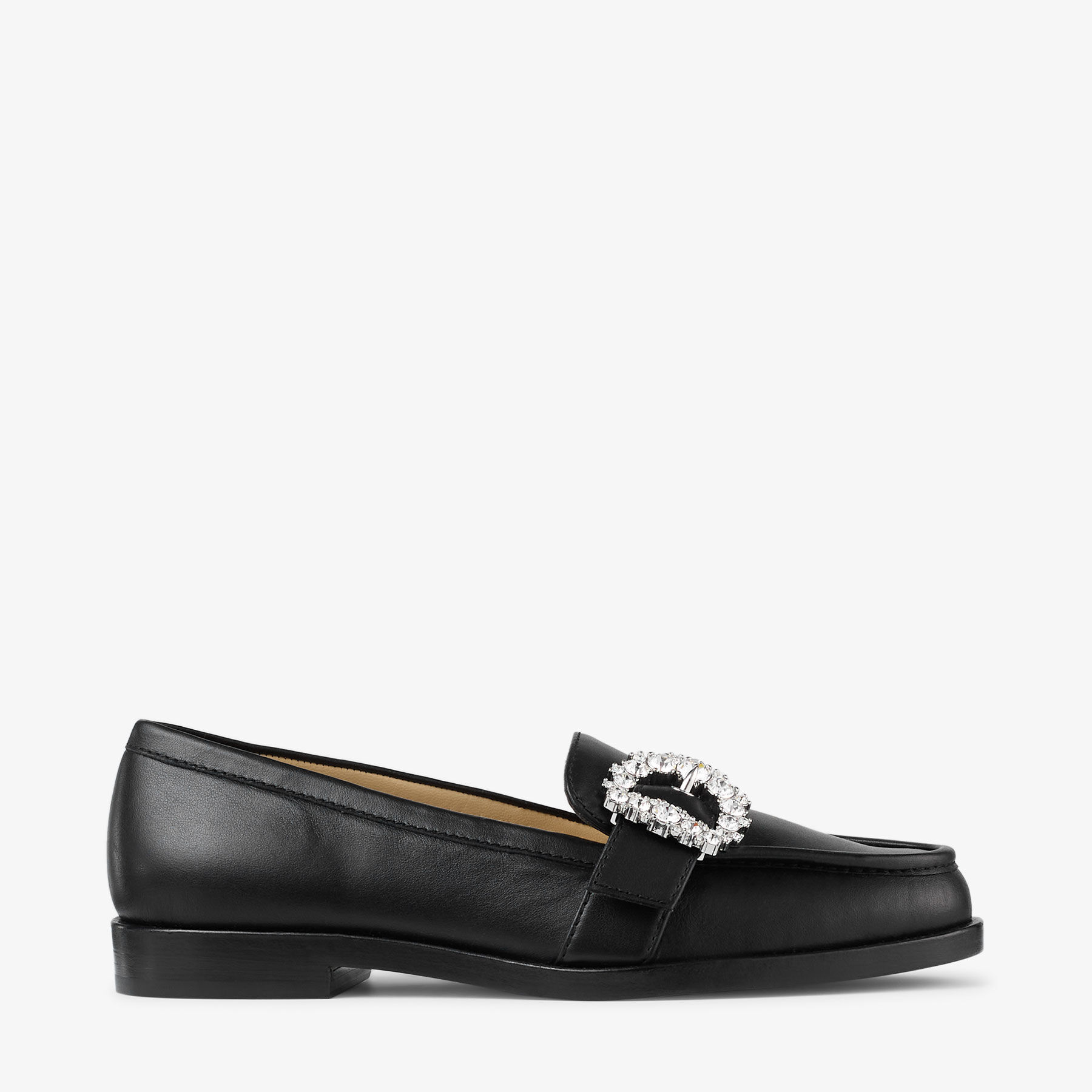 Cheri Loafer |Black Leather Loafers | JIMMY CHOO