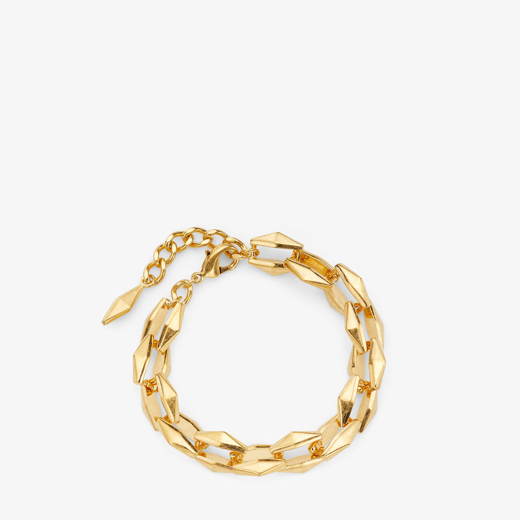 Gold-Finish Diamond Chain Bracelet | Diamond | Jewellery Collection ...