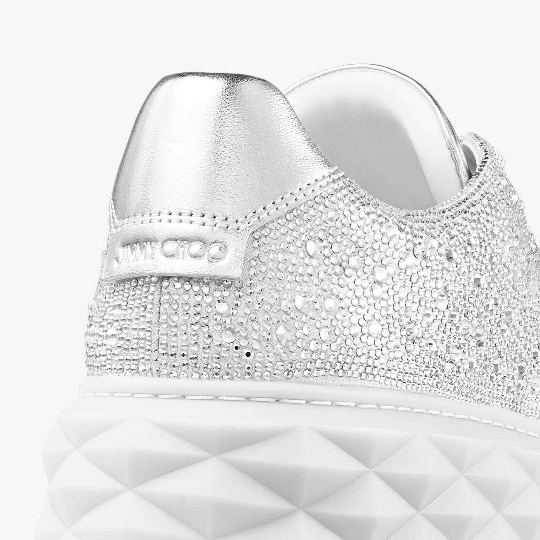 Diamond Light Maxi/M | Crystal Suede Trainer | JIMMY CHOO