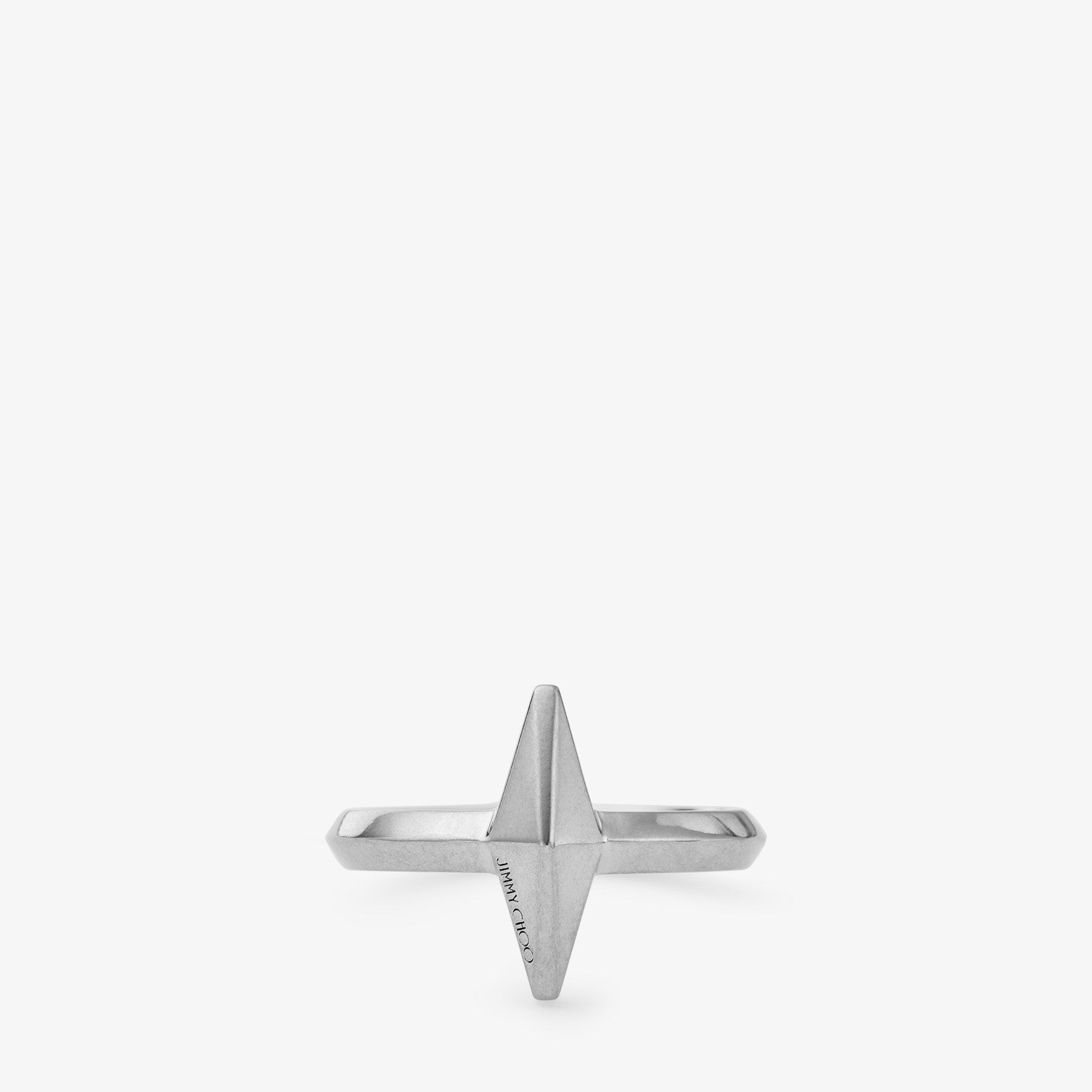 Diamond Ring| Silver Finish Rings| JIMMY CHOO UK