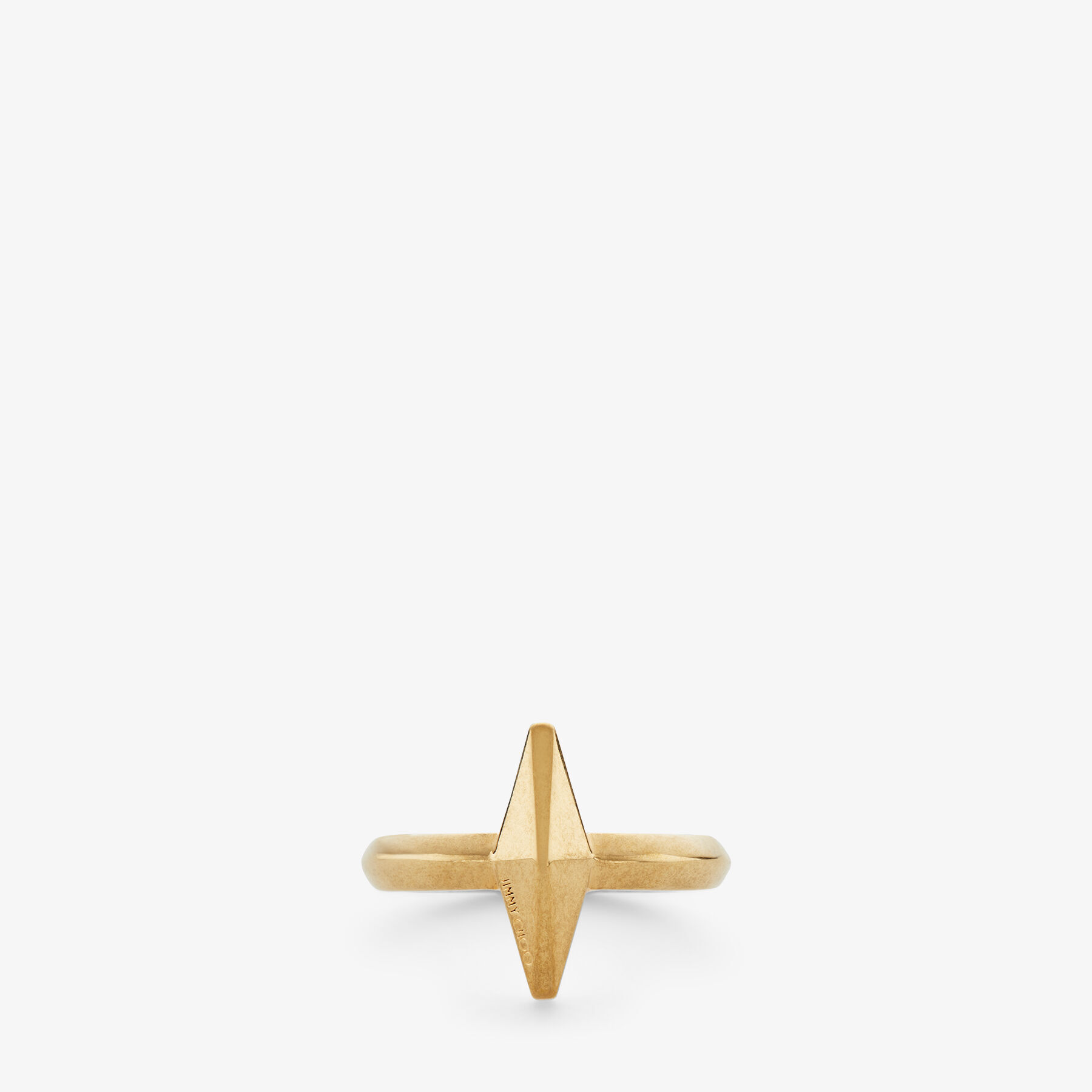 DIAMOND RING | Gold-Finish Ring | New Collection | JIMMY CHOO