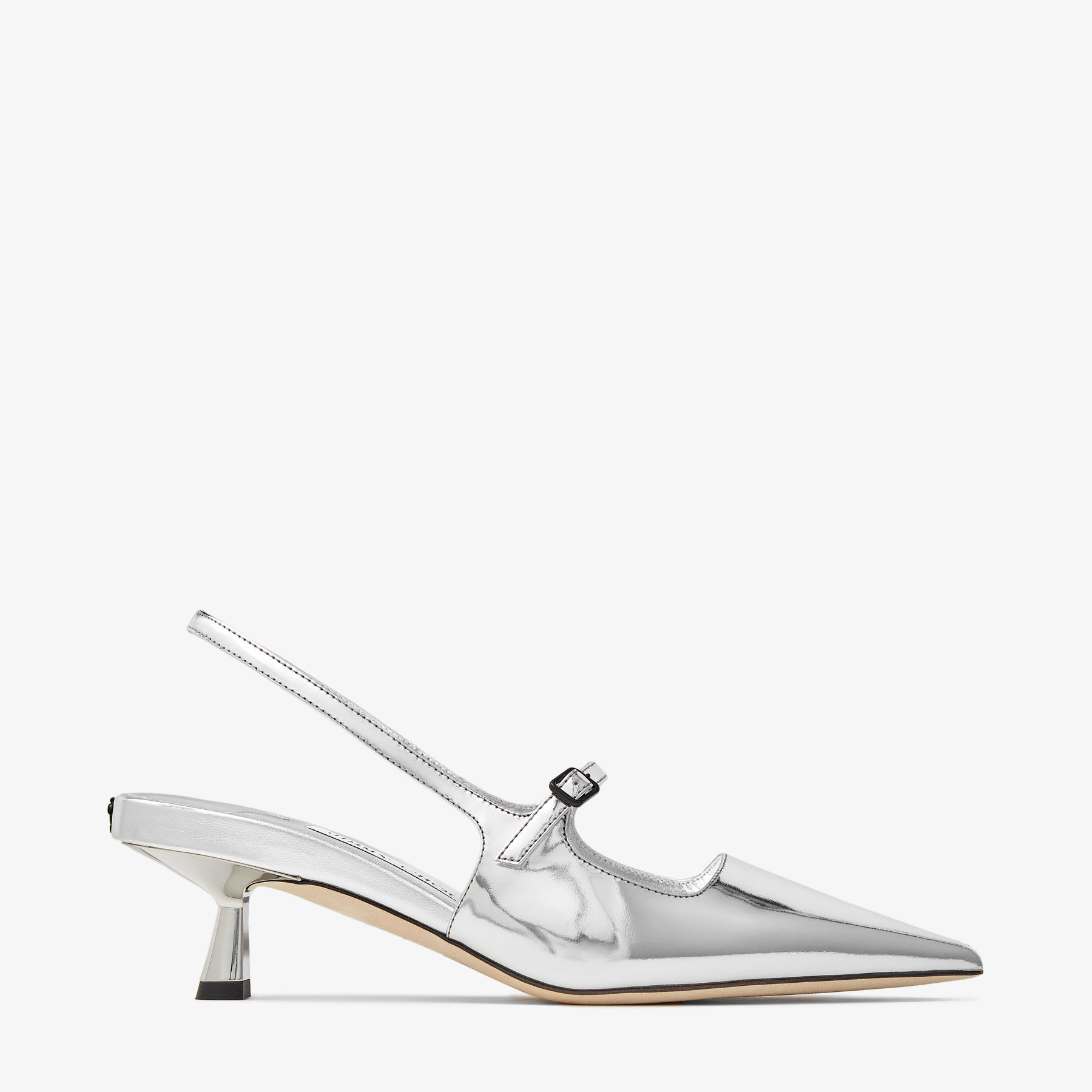 DIDI 45 | Silver Liquid Metal Leather Pointed Pumps | Autumn Collection ...