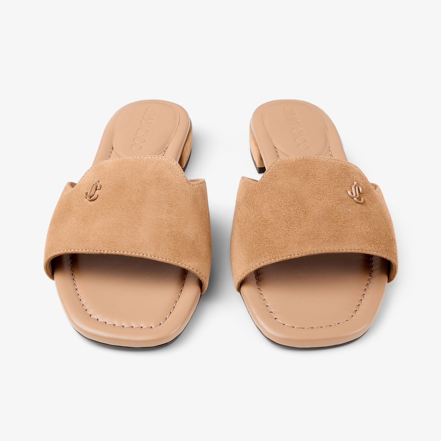 Dina Flat | Toffee Suede Flats | JIMMY CHOO