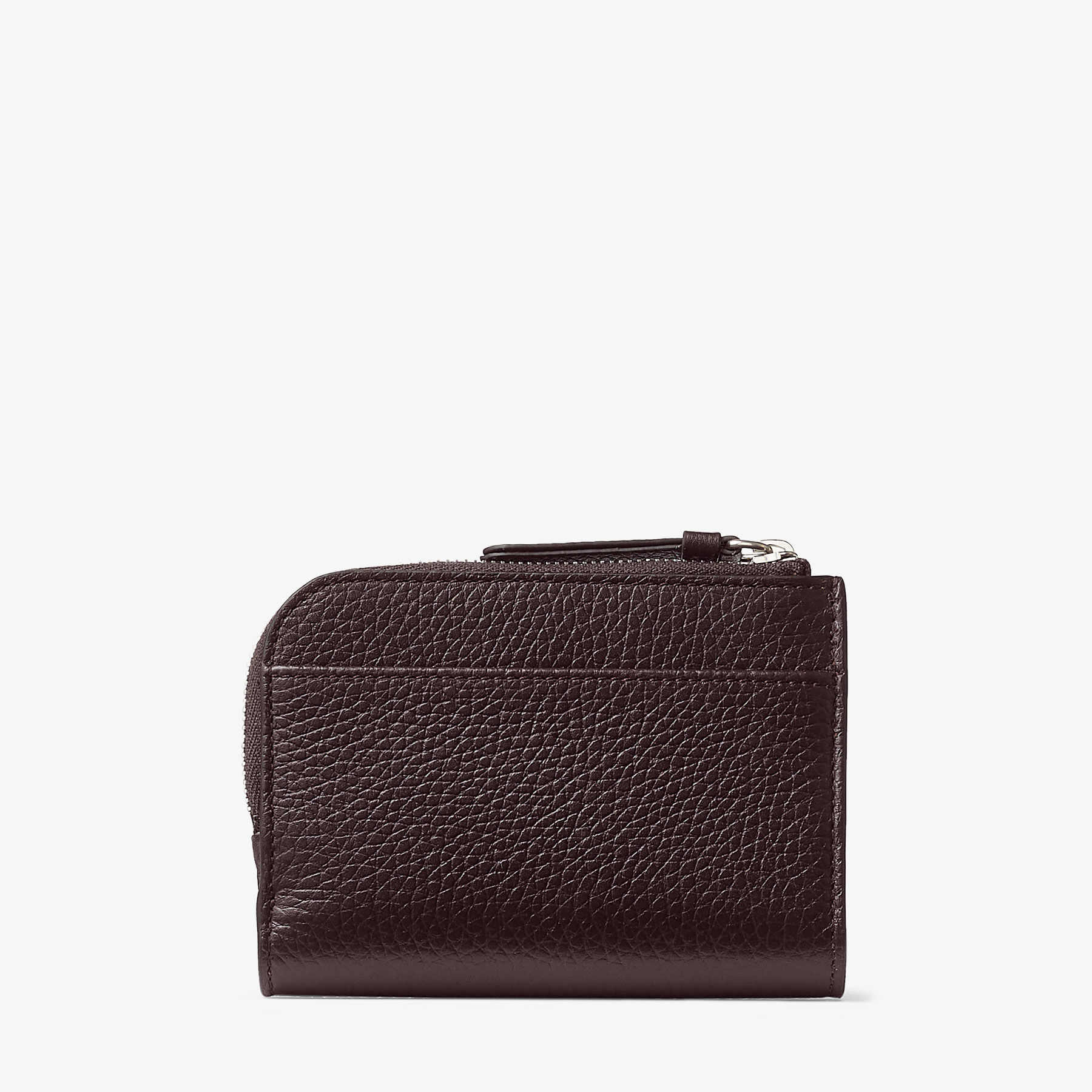 DM Compact Zip Wallet | Deep Merlot Soft Grainy Calf Leather Wallet ...